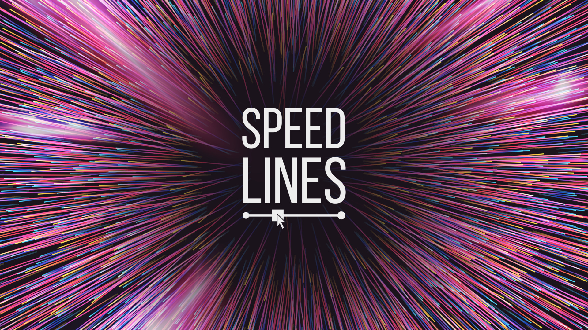 Abstract Speed Lines Vector Motion Effect Motion Background Glowing Neon Composition