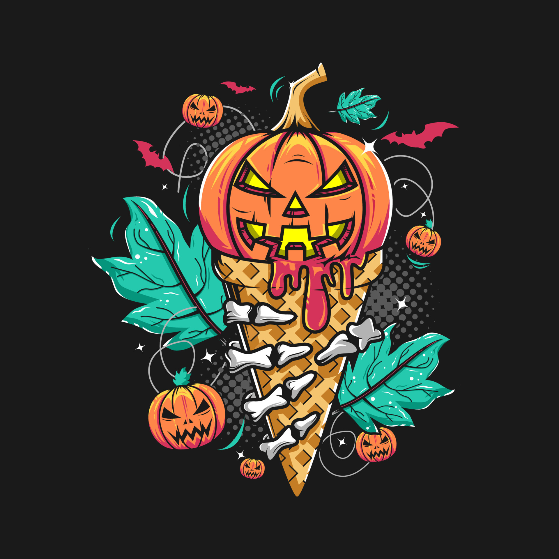 Helloween Vector Illustration 17551885 Vector Art At Vecteezy