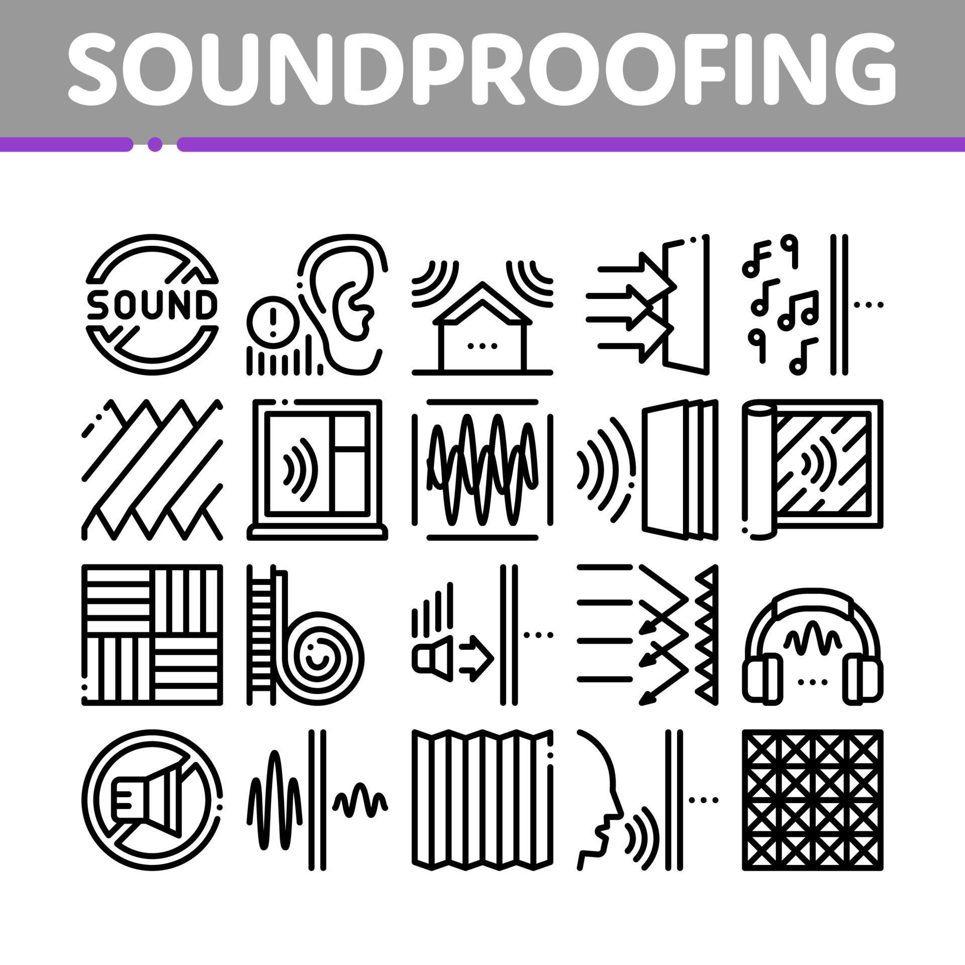 Soundproofing Building Material Icons Set Vector 17553147 Vector Art at ... Soundproofing Building Material Icons Set Vector 17553147 Vector Art at ...