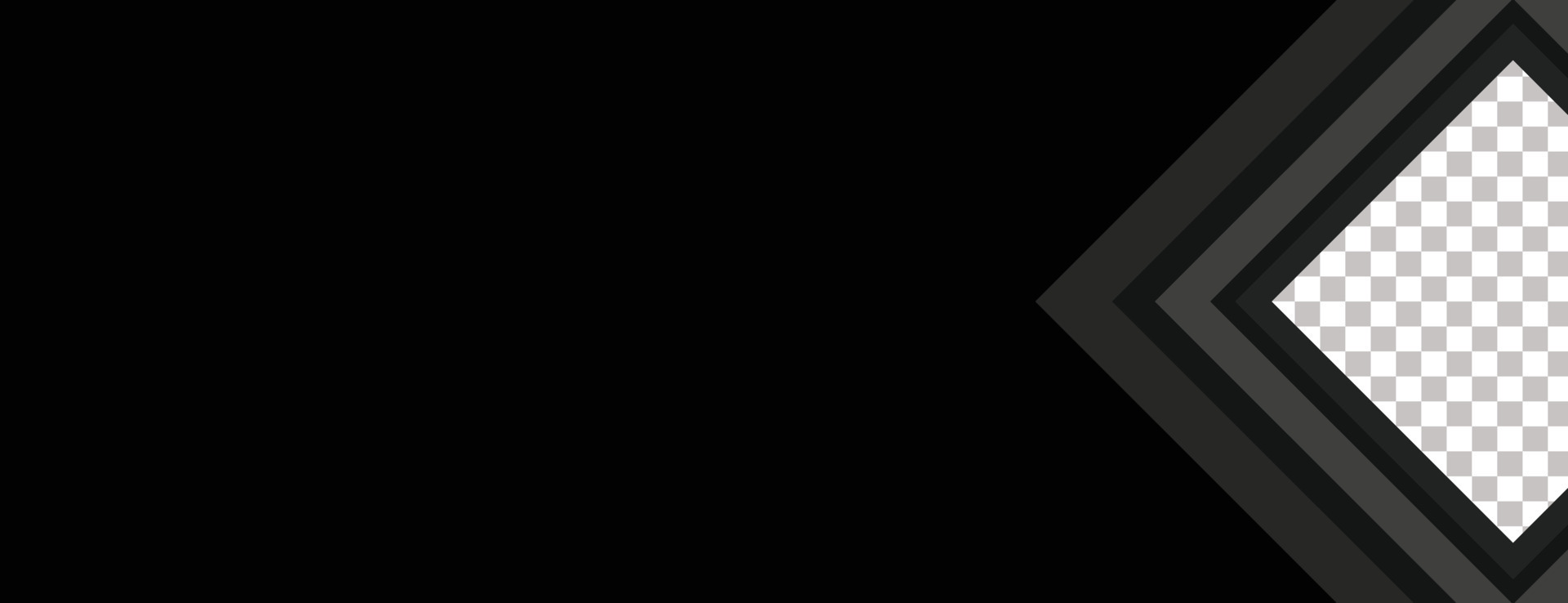 Black Banner. Abstract Black Background Design. Backdrop Vector Header, Cover Page Template ...