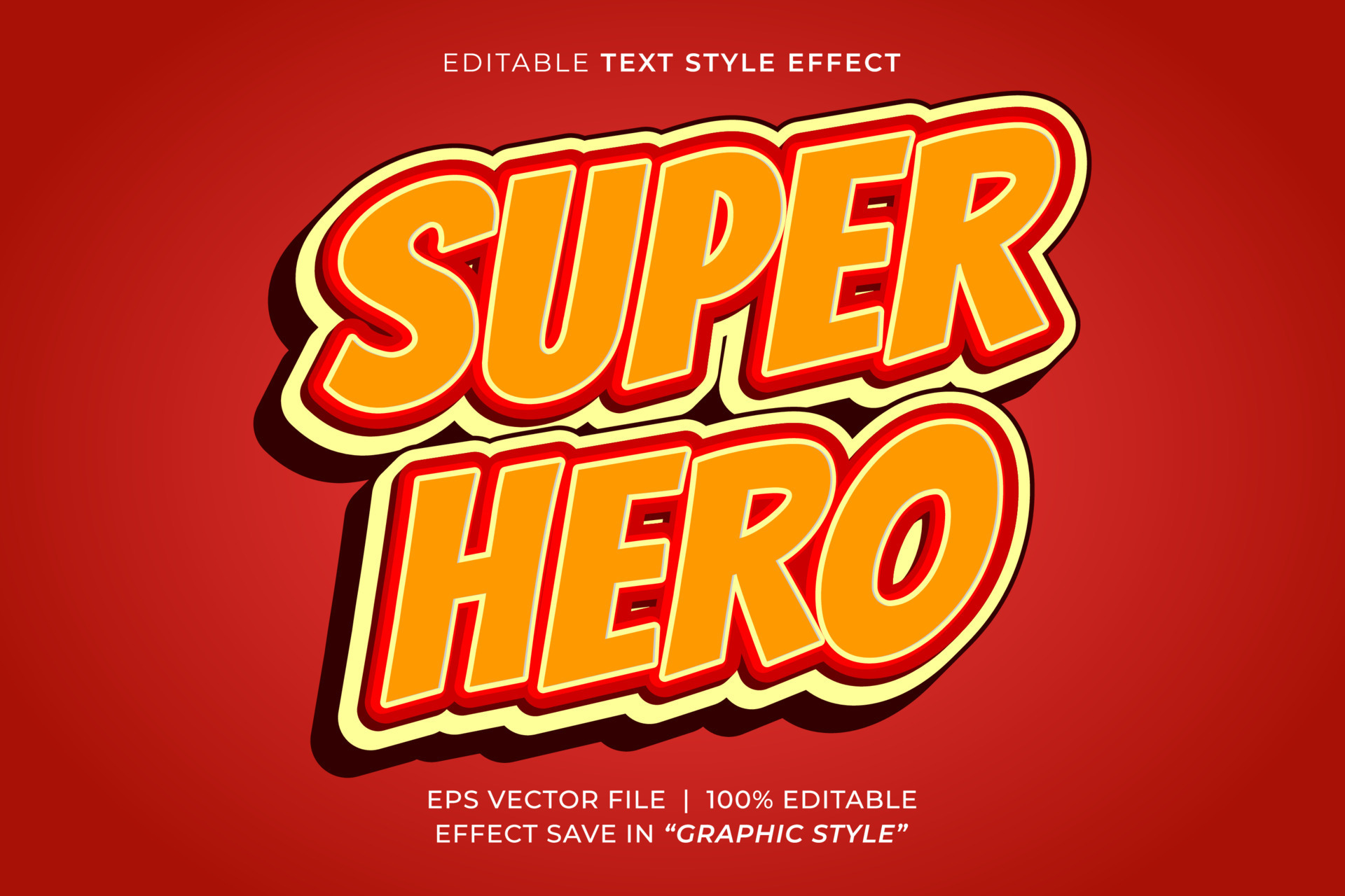Super hero editable text effect 17554495 Vector Art at Vecteezy