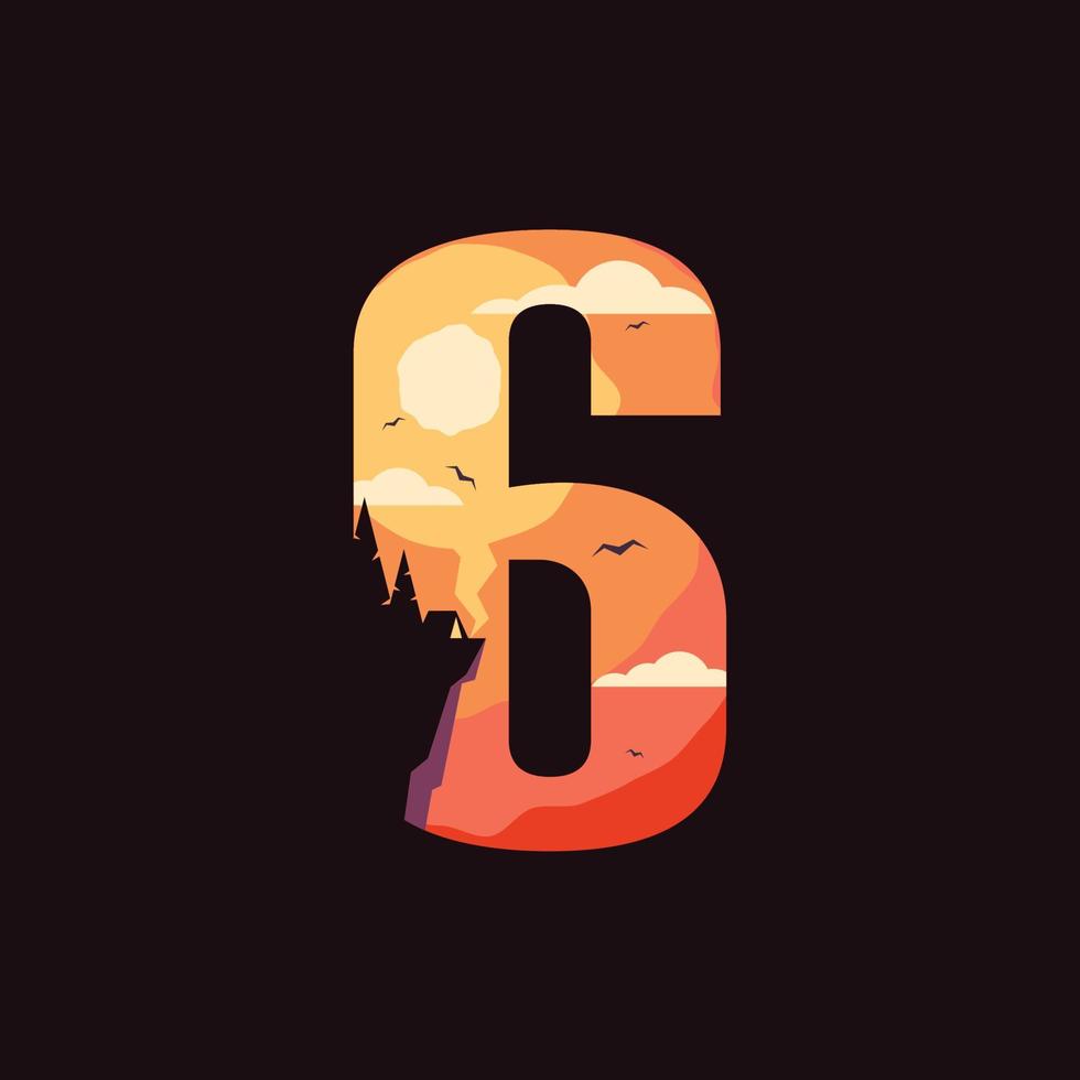 Numeric 6 Outdoor Logo 17557234 Vector Art at Vecteezy Numeric 6 Outdoor Logo 17557234 Vector Art at Vecteezy