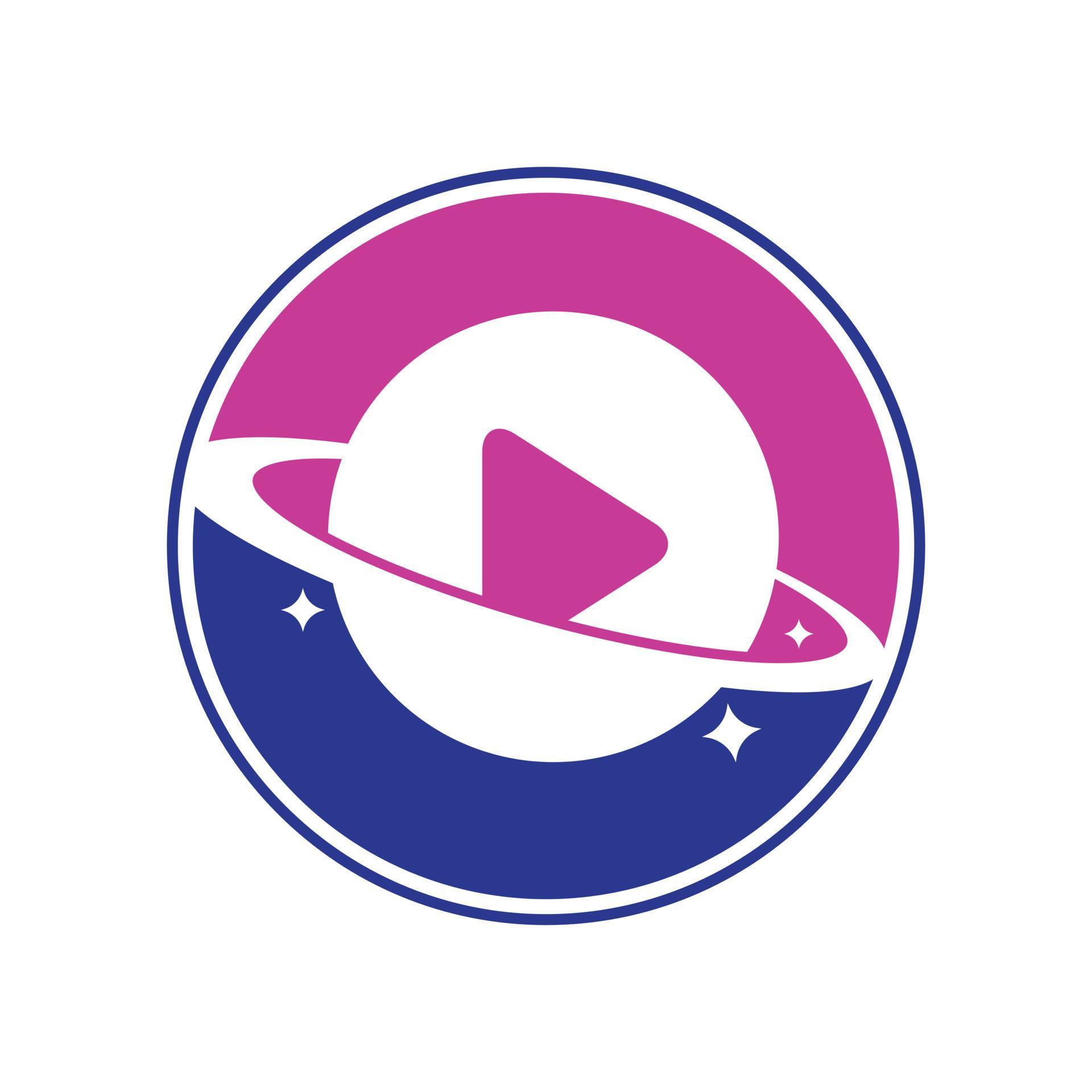 Music planet logo design concept. Music play icon symbol design. 17558006 Vector Art at Vecteezy