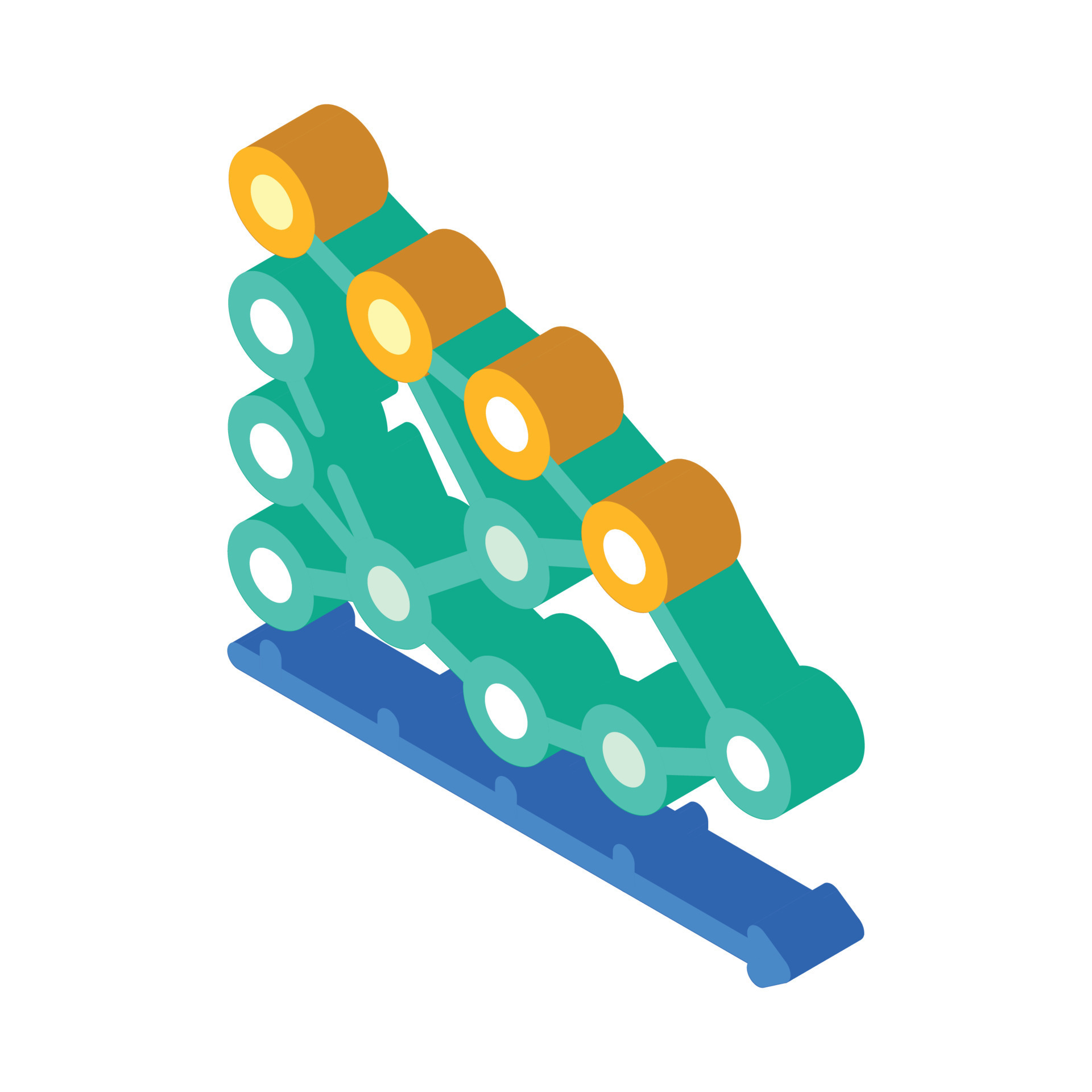 algorithm data science isometric icon vector illustration 17558628 ...