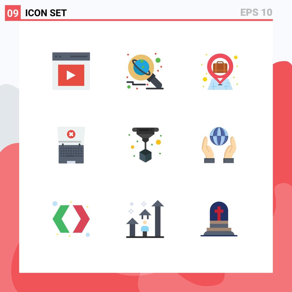 9 Universal Flat Colors Set For Web And Mobile Applications Print Computing Science Laptop