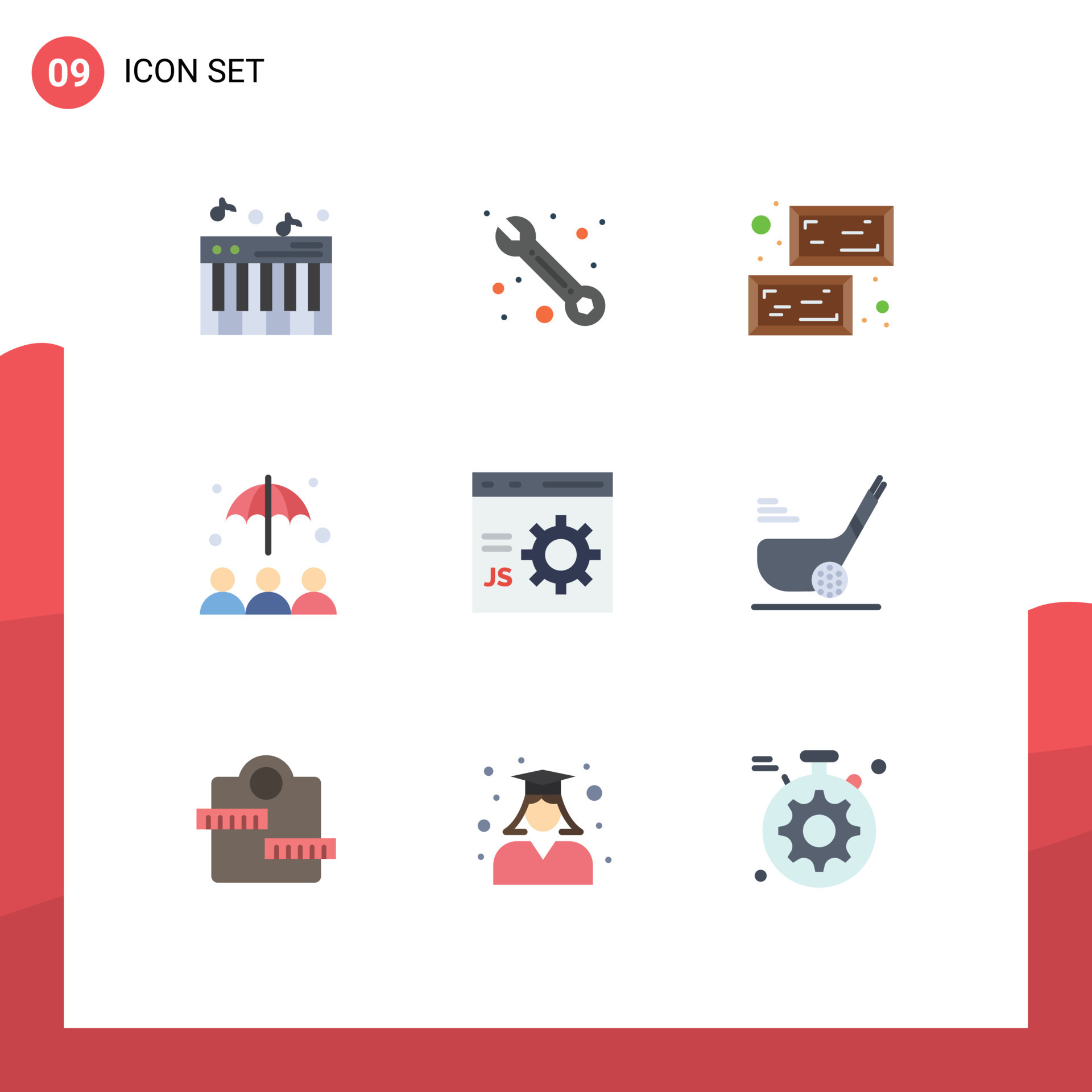 Set of 9 Modern UI Icons Symbols Signs for programming develop value ... Set of 9 Modern UI Icons Symbols Signs for programming develop value ...