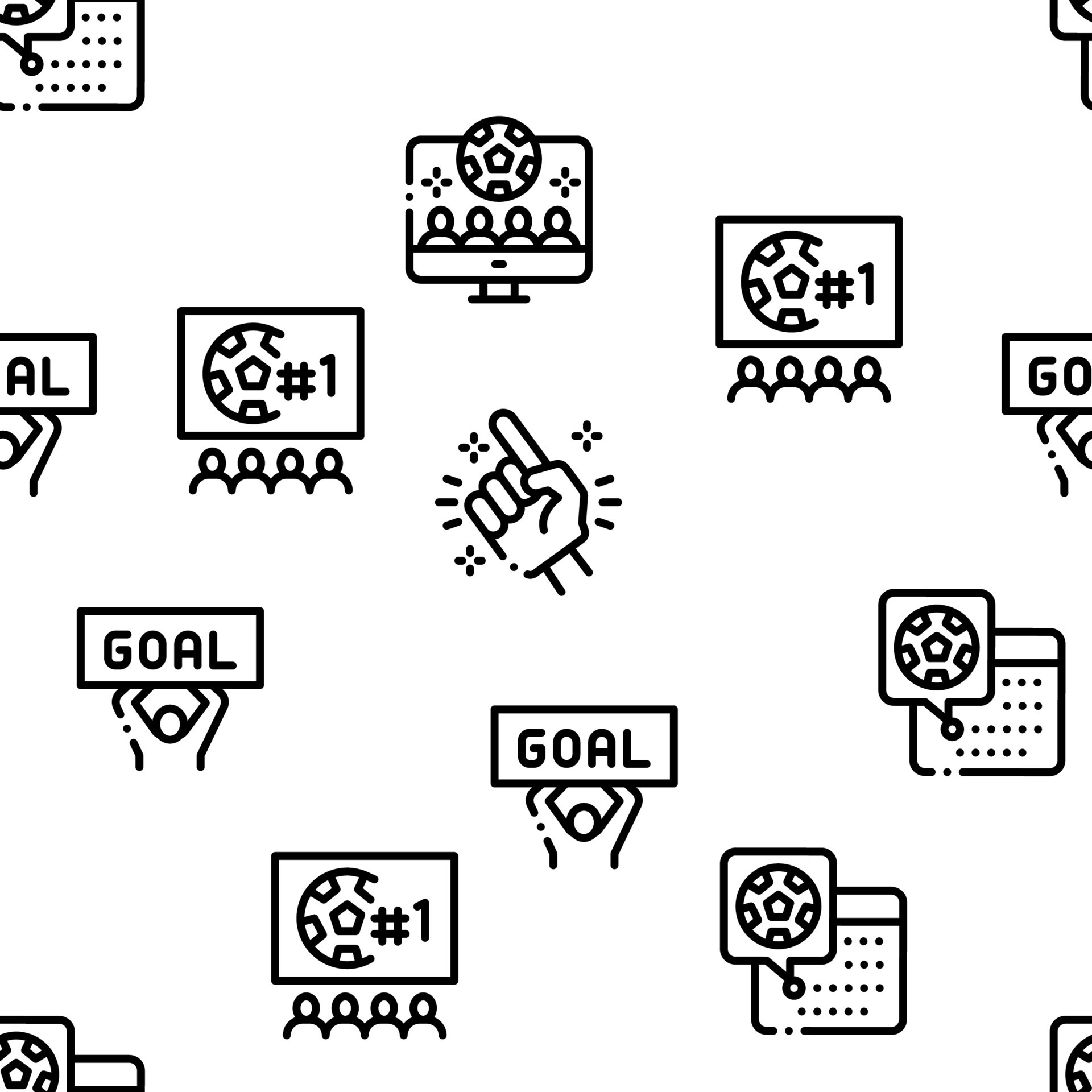Soccer Fan Attributes Seamless Pattern Vector 17573604 Vector Art At soccer-fan-attributes-seamless-pattern-vector-17573604-vector-art-at