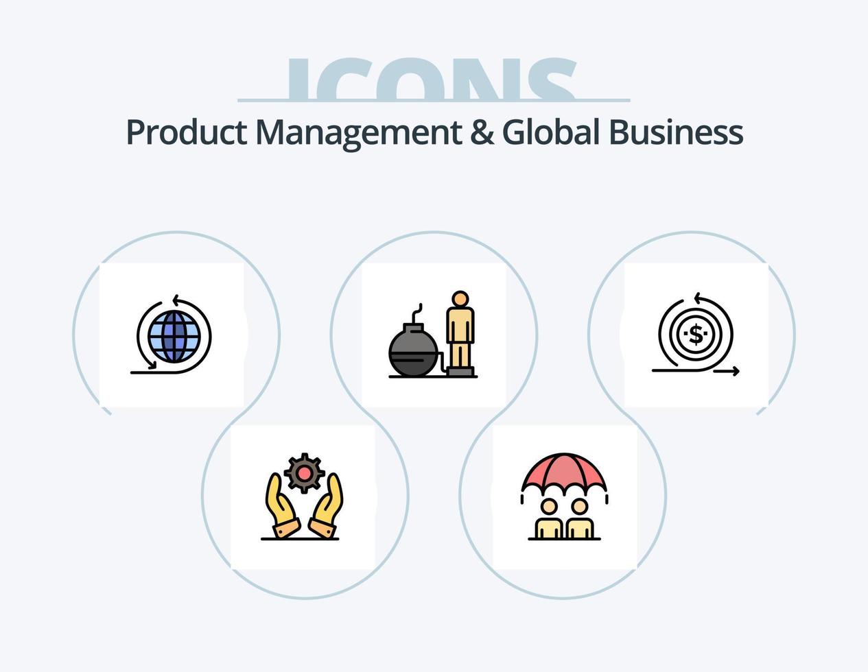 Product Managment And Global Business Line Filled Icon Pack 5 Icon ... Product Managment And Global Business Line Filled Icon Pack 5 Icon ...