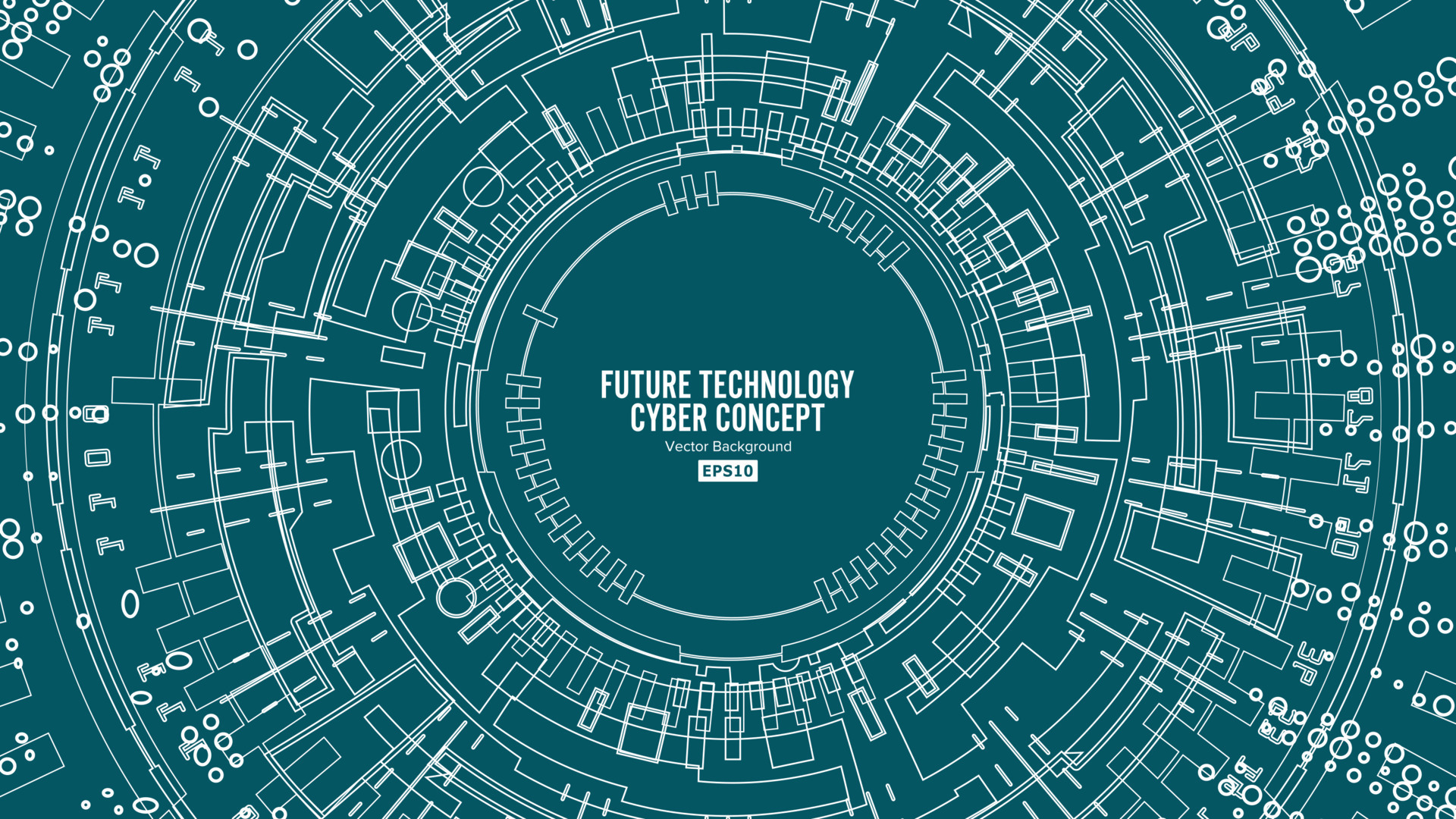 Abstract Futuristic Technological Background Vector. Hi Speed Digital ...