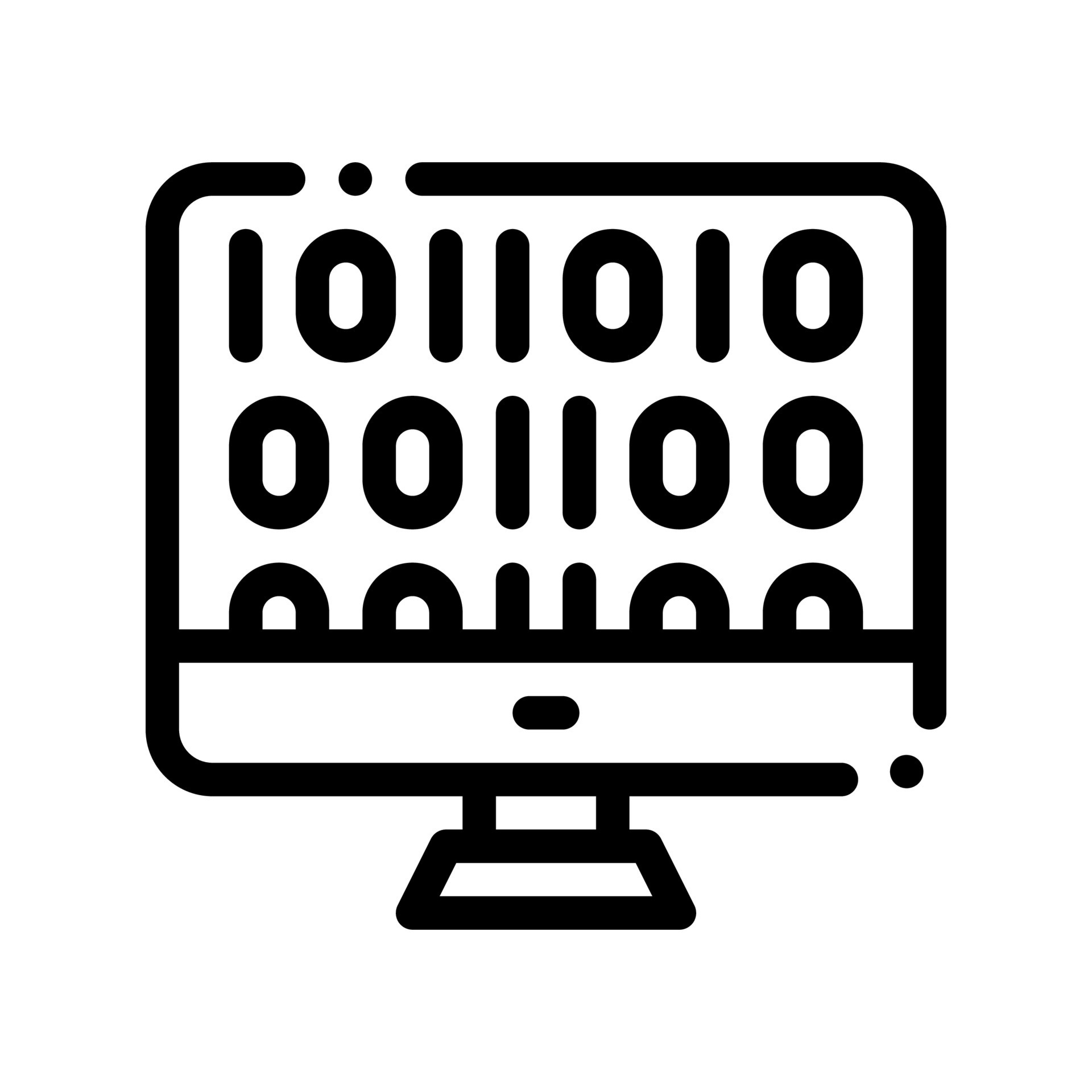 Artificial Intelligence Binary Code Vector Icon 17578591 Vector Art At
