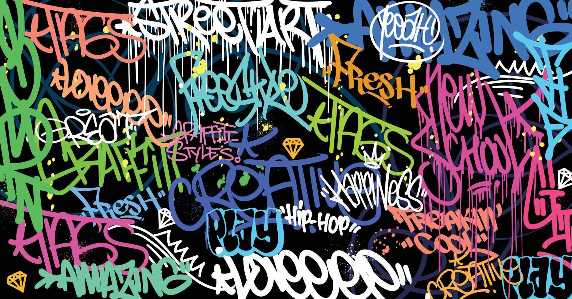 Graffiti art background with scribble throw-up and tagging hand-drawn ... Graffiti art background with scribble throw-up and tagging hand-drawn ...