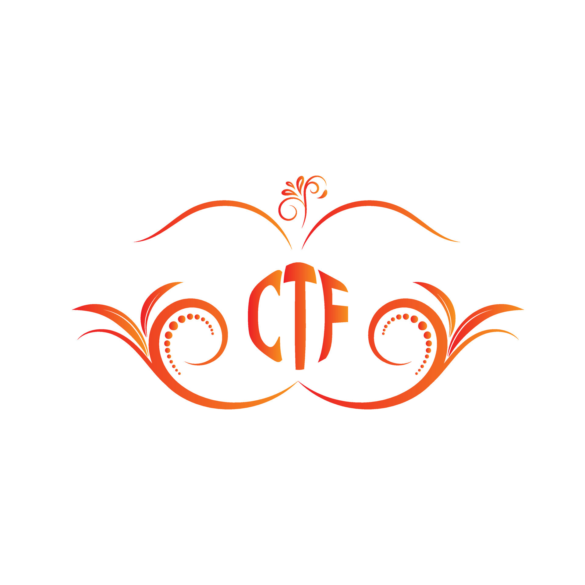 Ctf Letter Logo Design Ctf Vector Logo Ctf With Shape Ctf Template