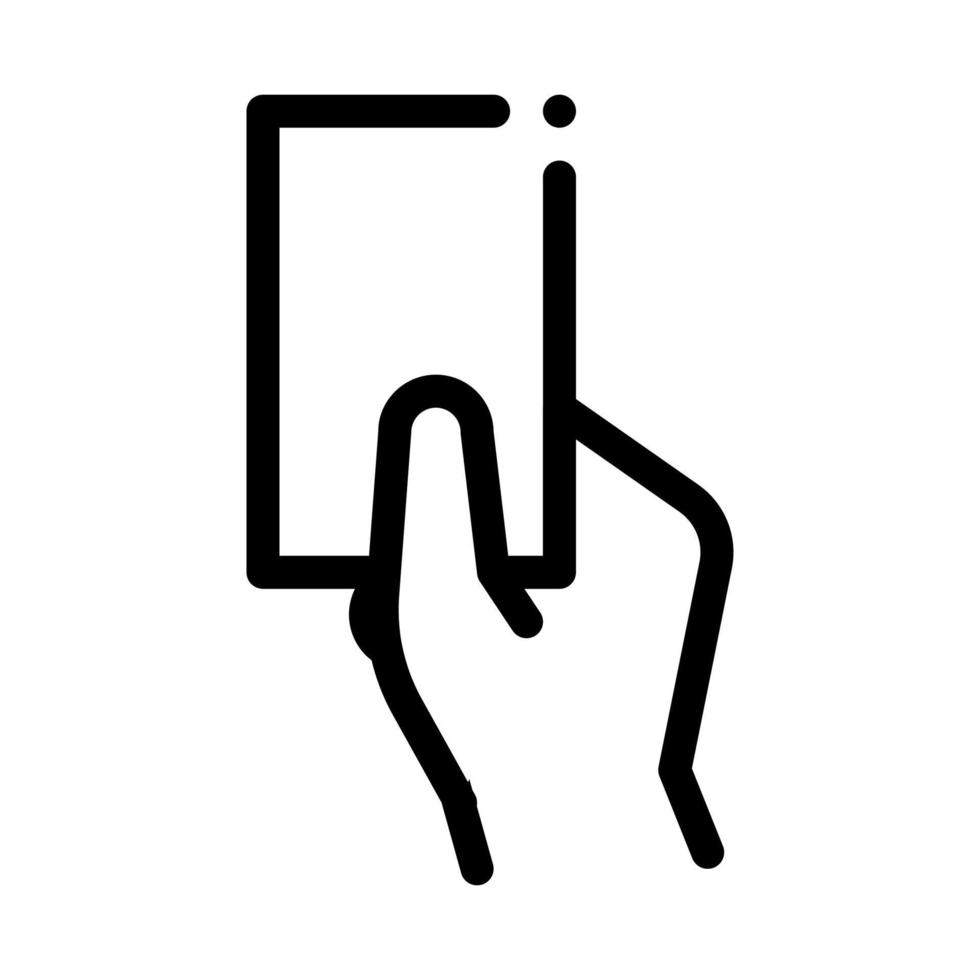 Arbitrator Show Card Icon Outline Illustration 17582744 Vector Art At