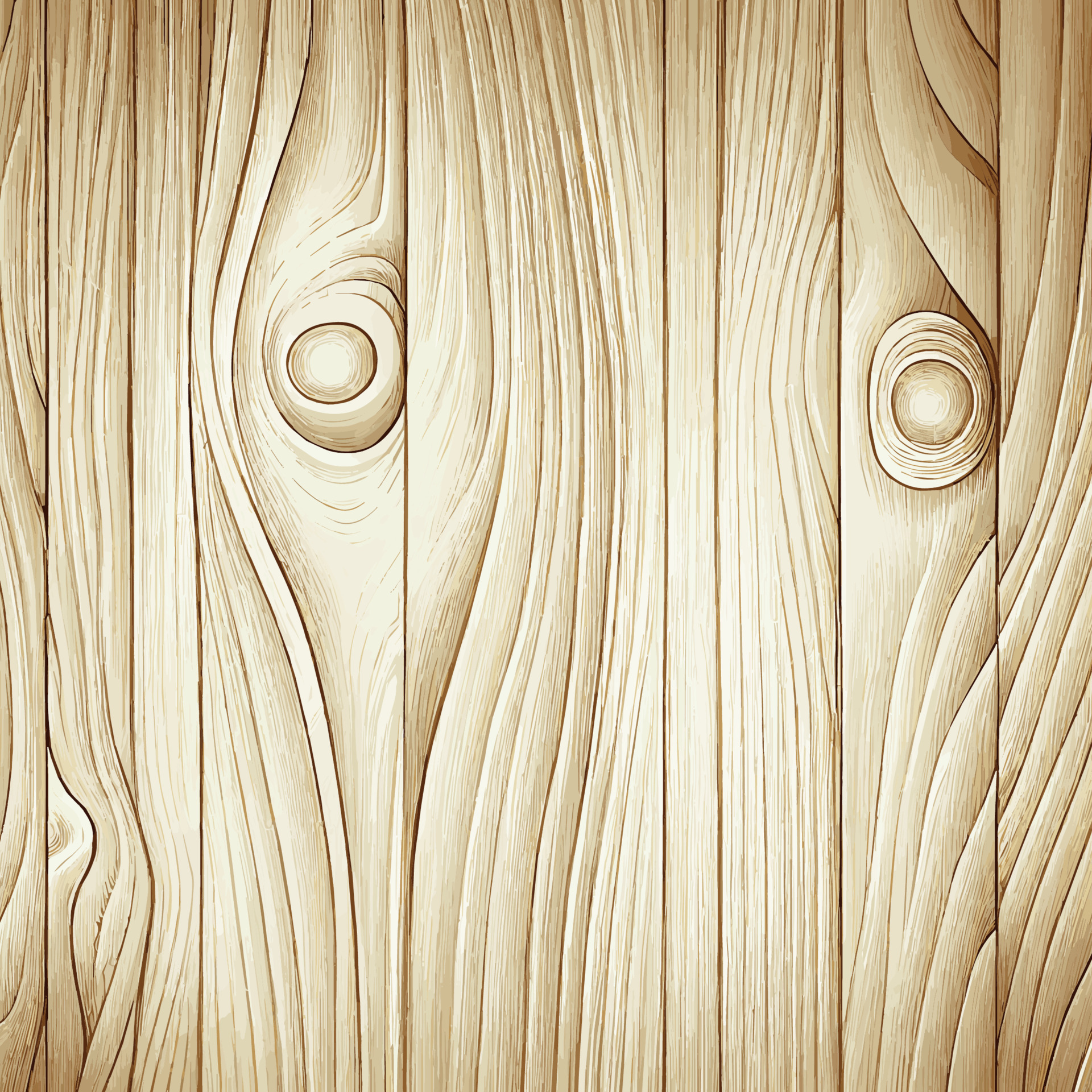 Light wood texture with knots, plank background - Vector 17583867 ...