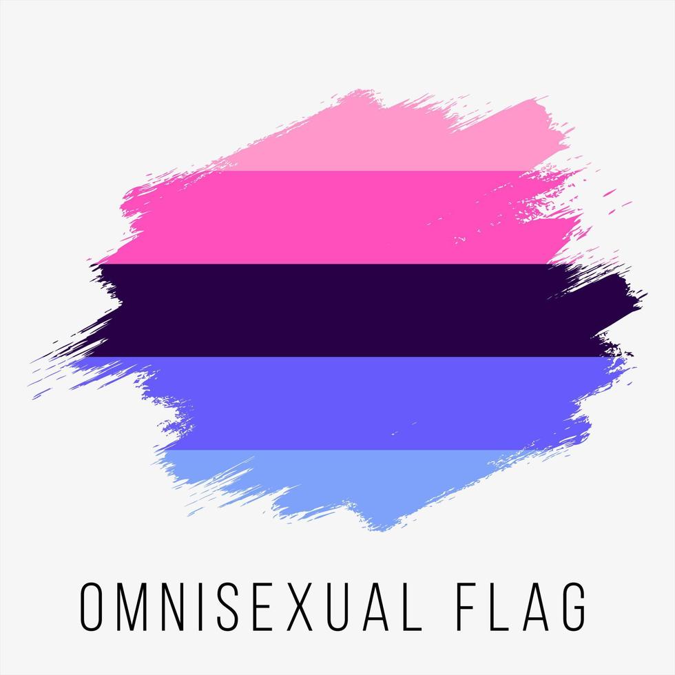 Orgullo Bandera Omnisexual Lgbt Identidad Sexual Plantilla De Diseño