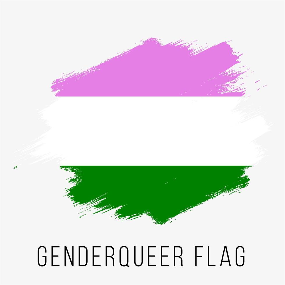 Pride Flag Genderqueer Lgbt Sexual Identity Design Template 17584145