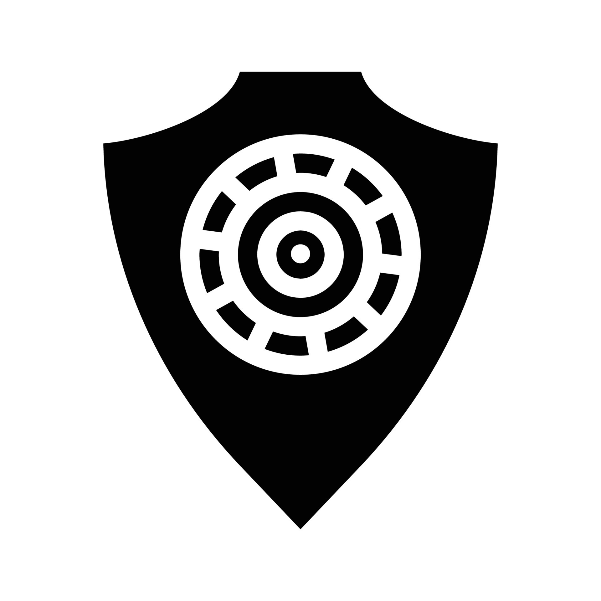 Anti Virus Protection Shield Glyph Icon Vector Illustration 17584209