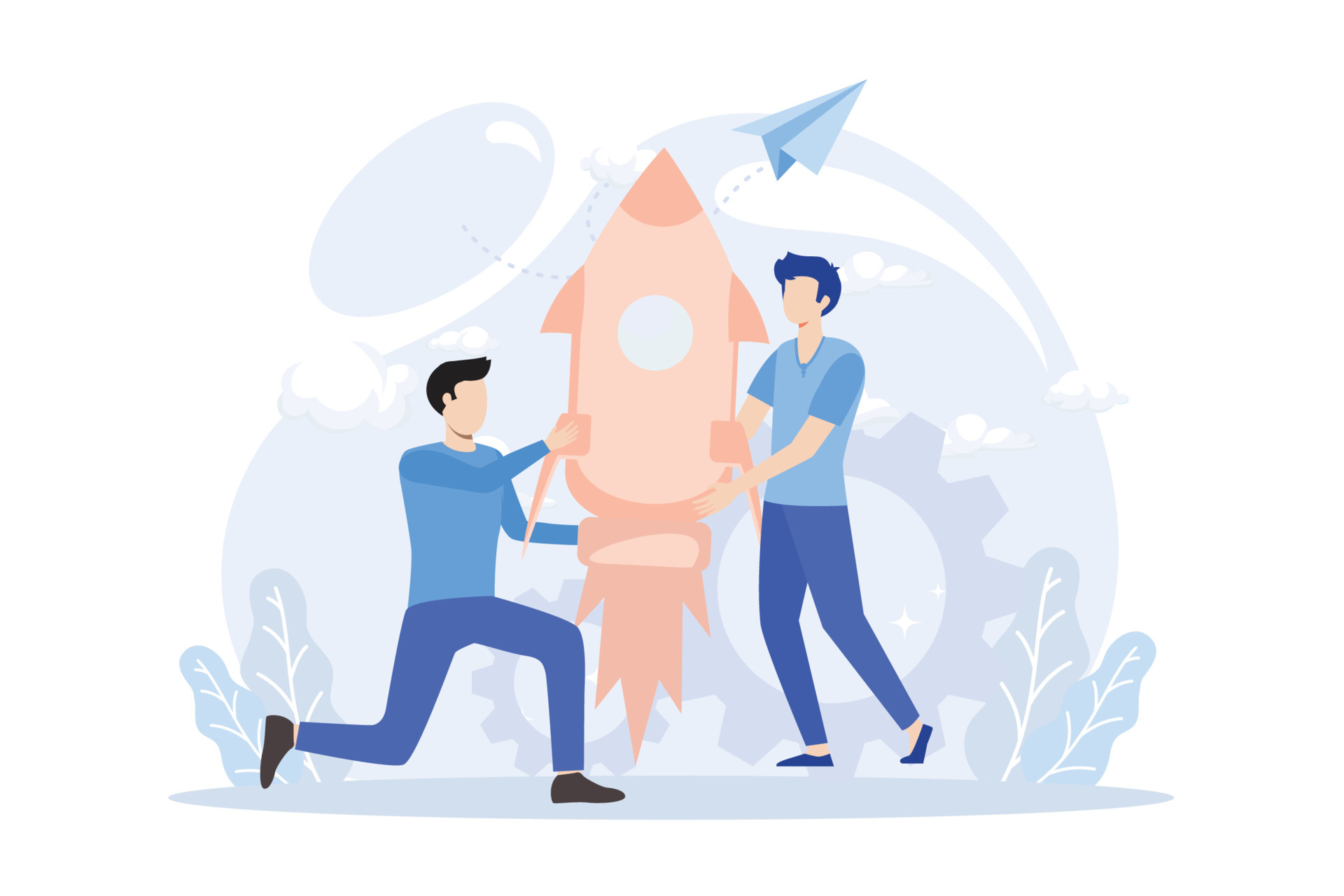 Business illustration. Characters planning, prototyping and testing ... Business illustration. Characters planning, prototyping and testing ...