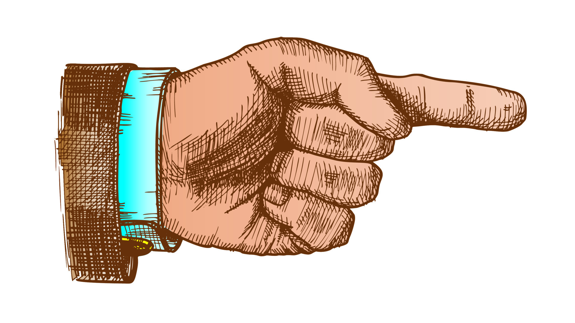 Male Hand Pointer Finger Showing Color Gesture Vector 17587321 Vector ... Male Hand Pointer Finger Showing Color Gesture Vector 17587321 Vector ...