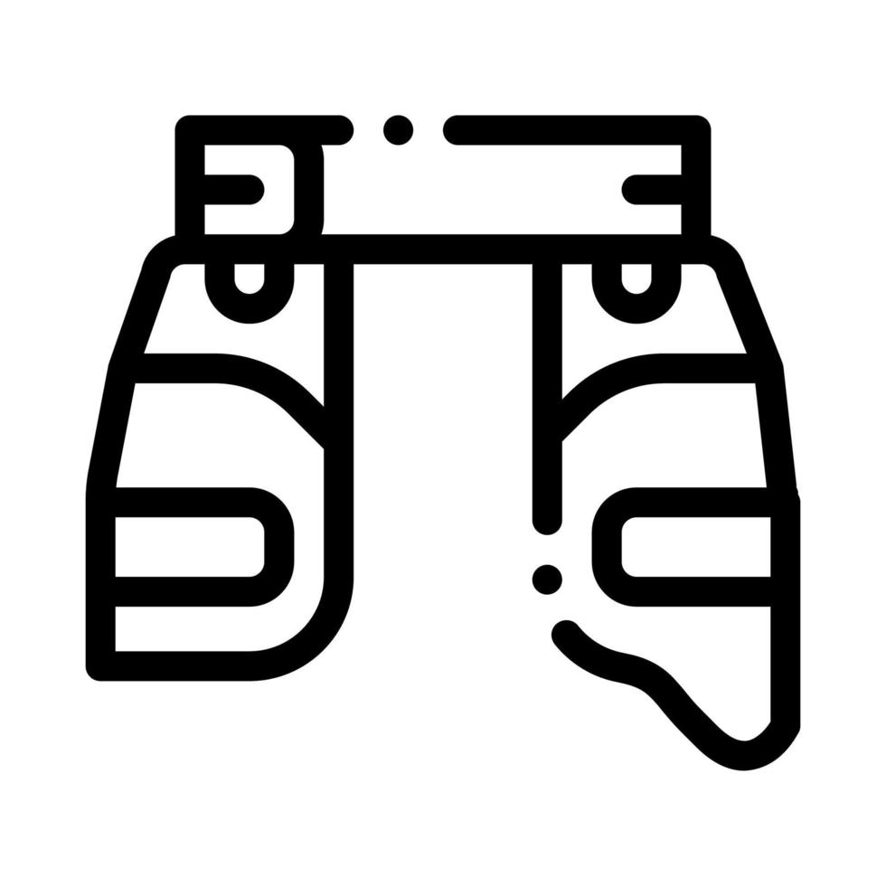 Safety Vest Icon Vector Outline Illustration 17588197 Vector Art At Vecteezy