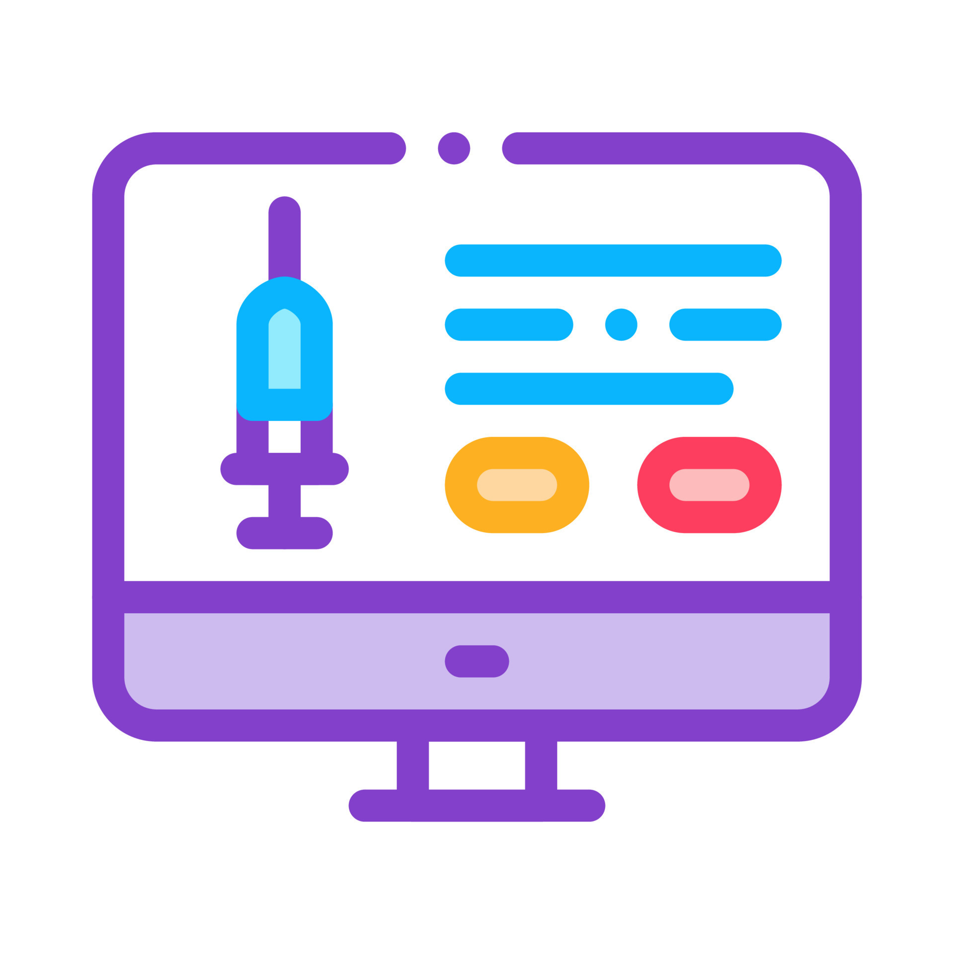 Injection Computer Application Icon Vector Outline Illustration ...