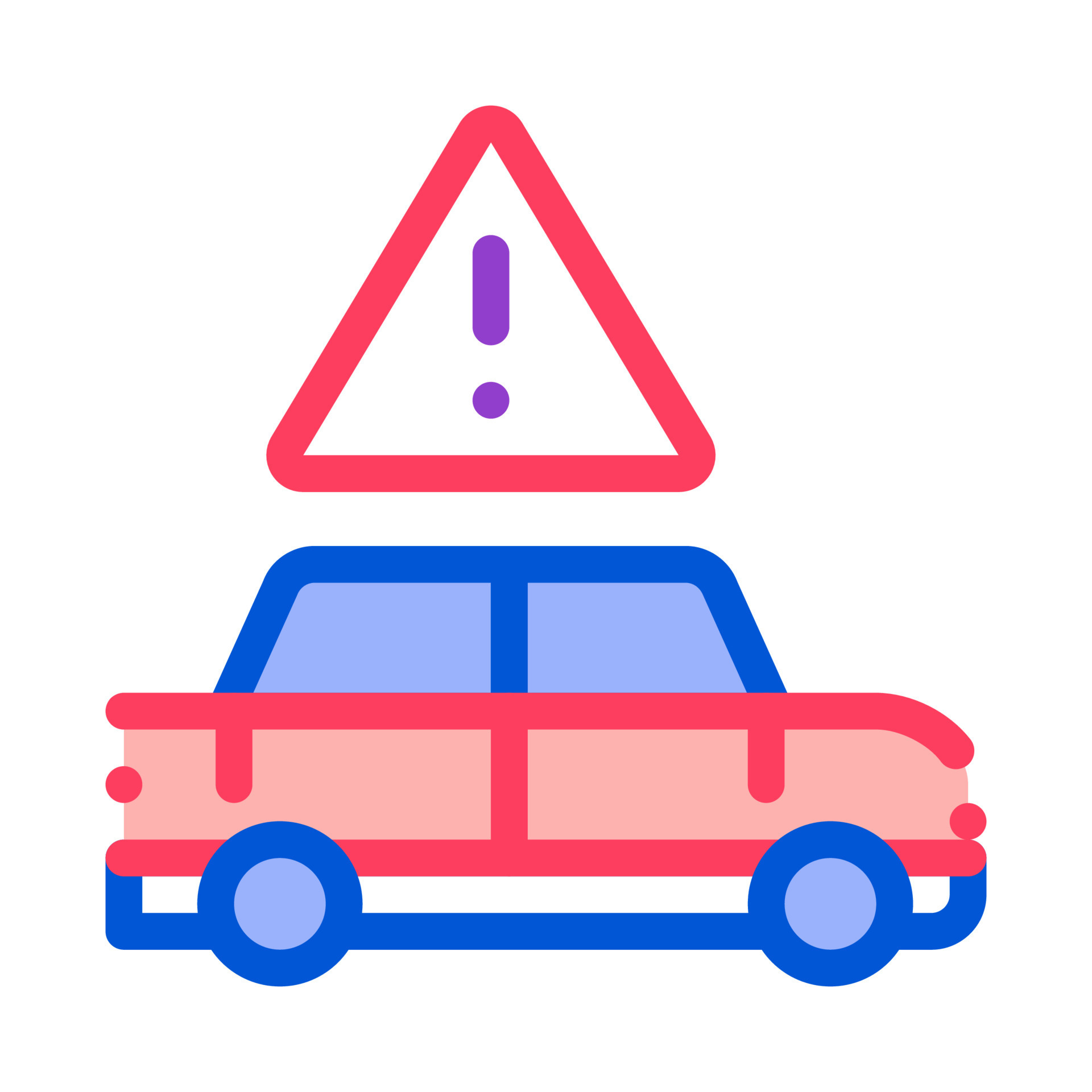 Car Danger Obstruction Icon Vector Outline Illustration 17588270 Vector Art At Vecteezy