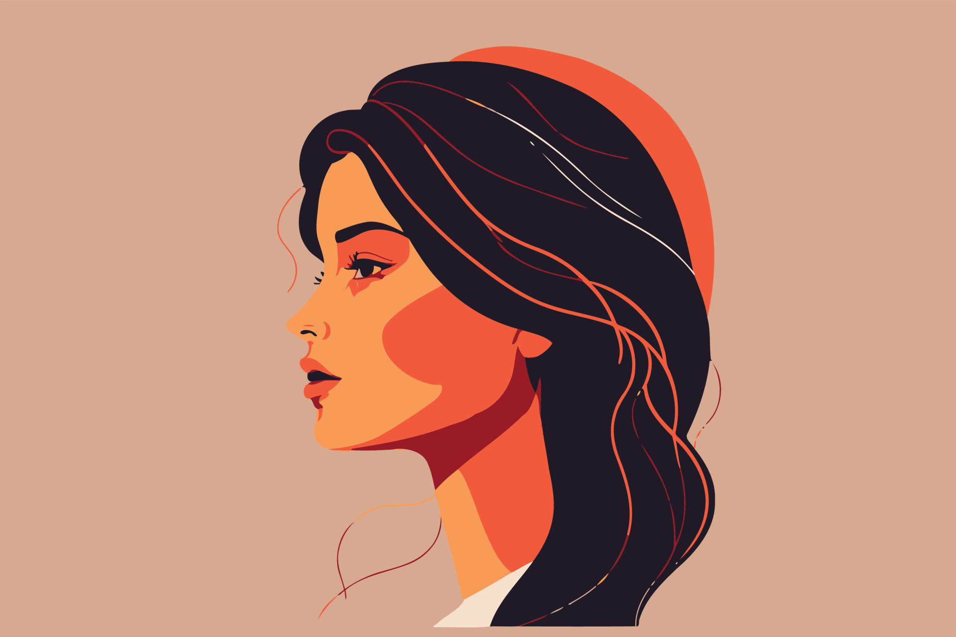 Adult Woman Illustrating International Womens Day With Fictional Character 17588415 Vector Art