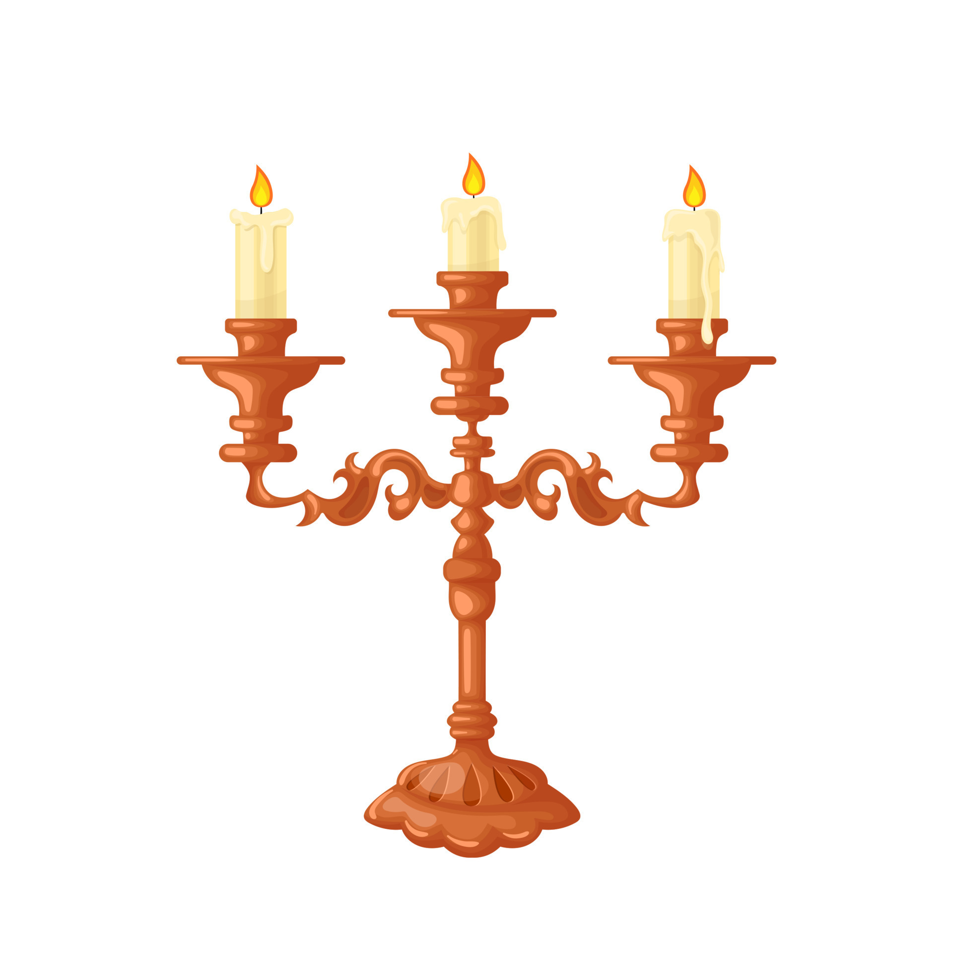 candelabro candelabro dibujos animados vector ilustración 17588936 ...