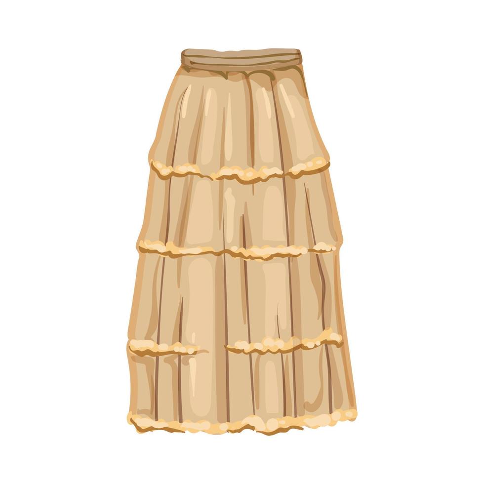 Clothing Skirt Fashion Cartoon Vector Illustration 17590322 Vector Art