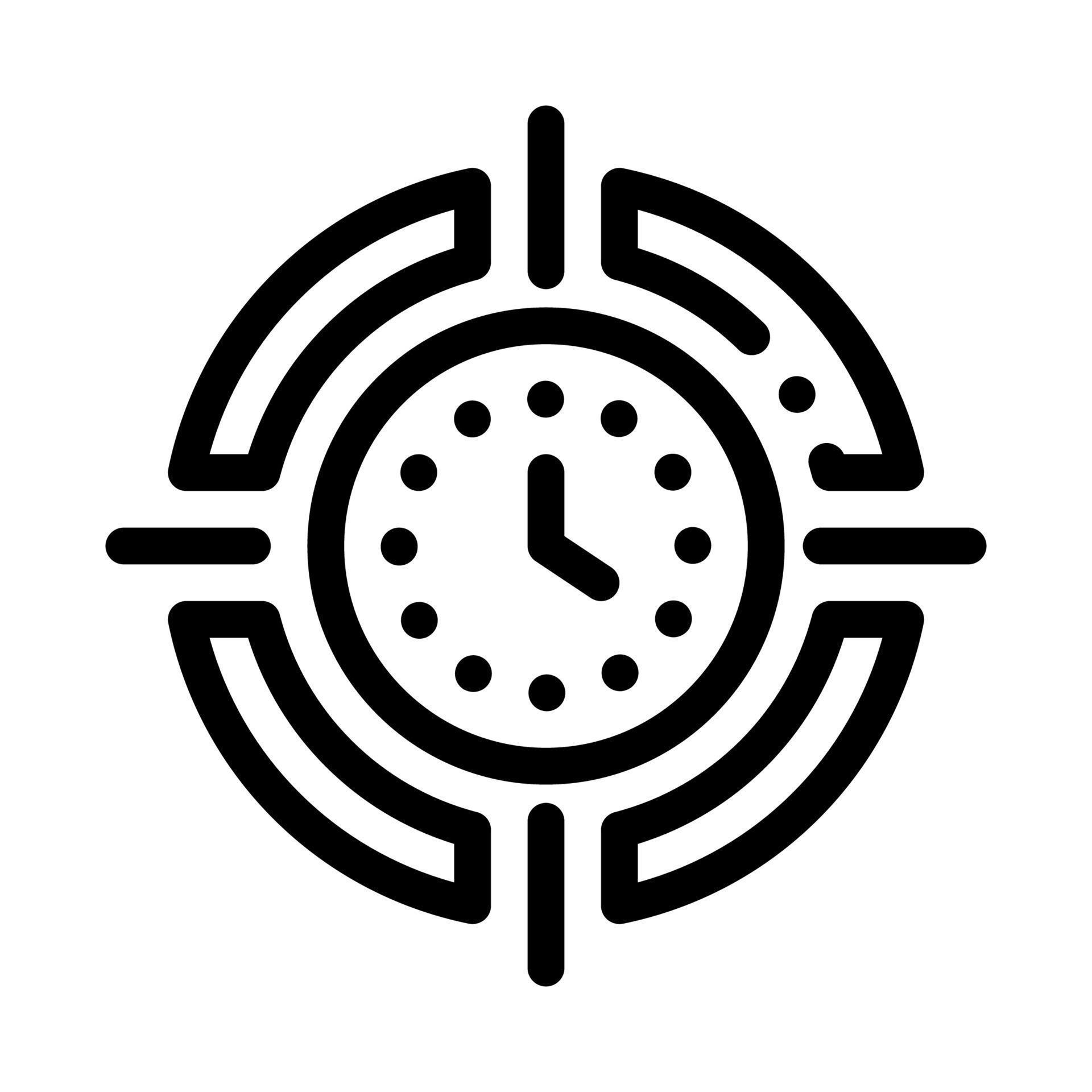 Target Clock Time Icon Vector Outline Illustration 17590797 Vector Art