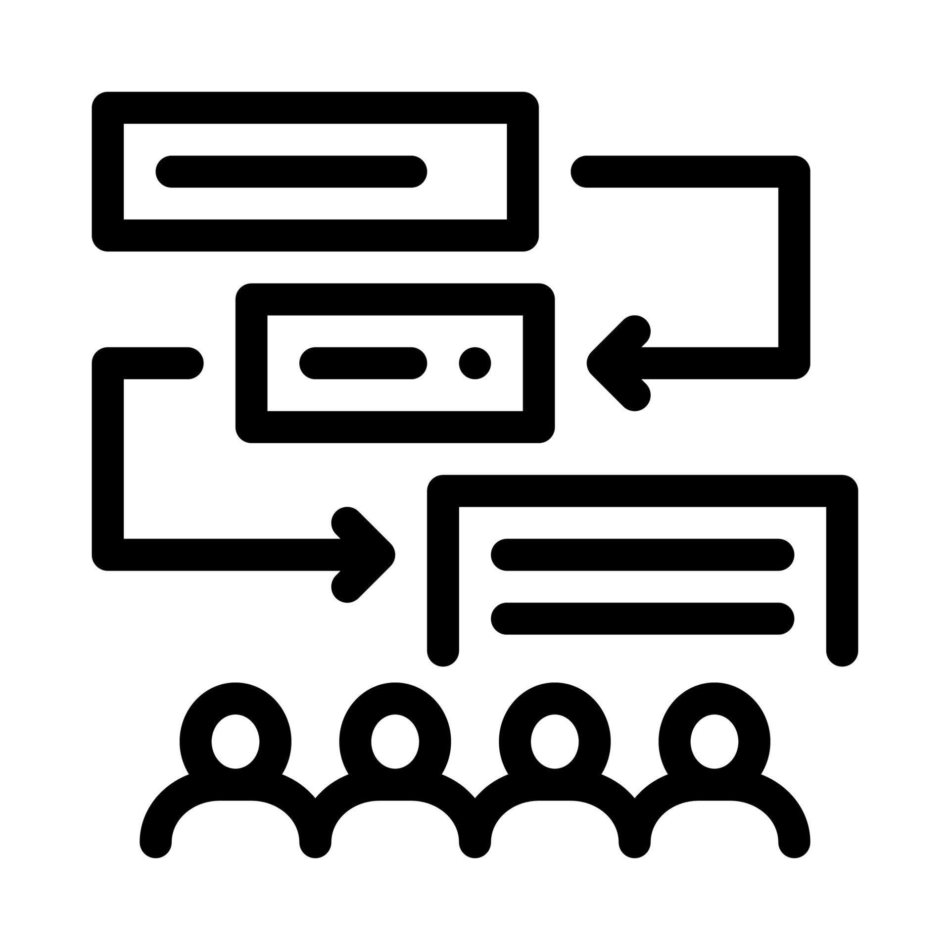 replacement components of algorithm icon vector outline illustration ...