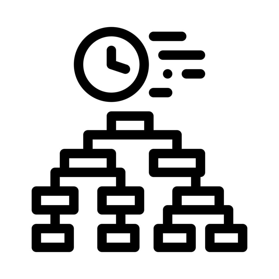 Time Algorithm Icon Vector Outline Illustration 17592659 Vector Art At