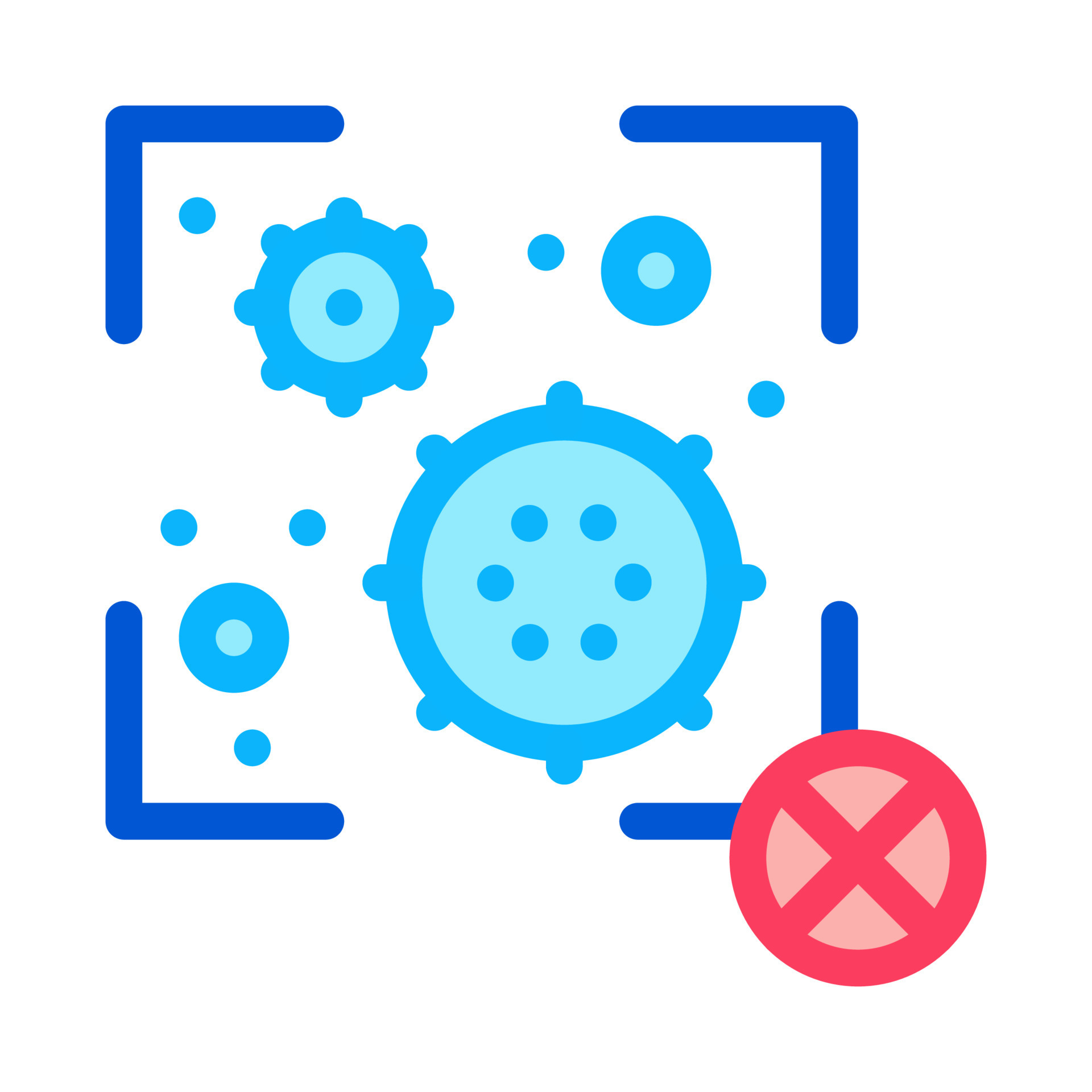 Virus Detection Icon Vector Outline Illustration 17592970 Vector Art At