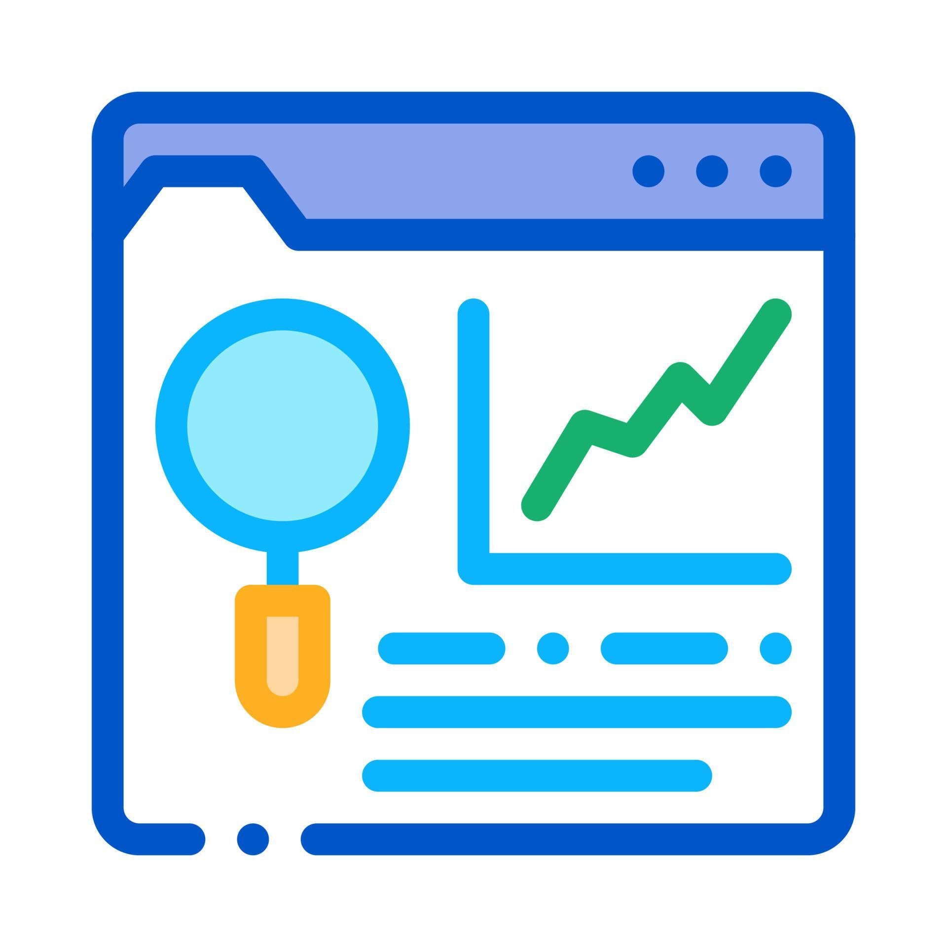 research information folder icon vector outline illustration 17593777 ...