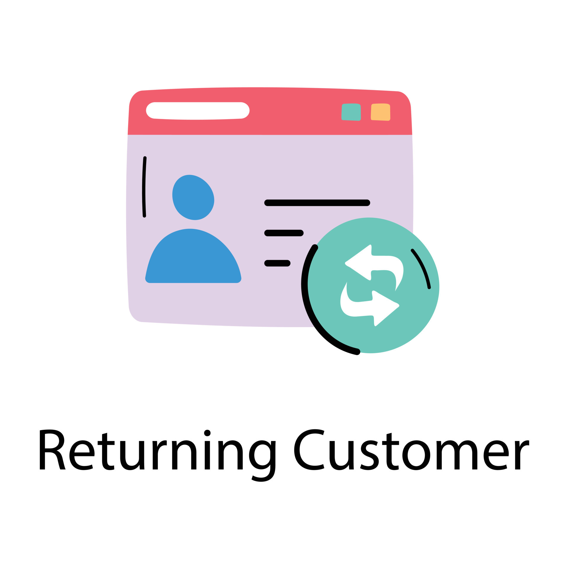 Trendy Returning Customer 17600310 Vector Art at Vecteezy