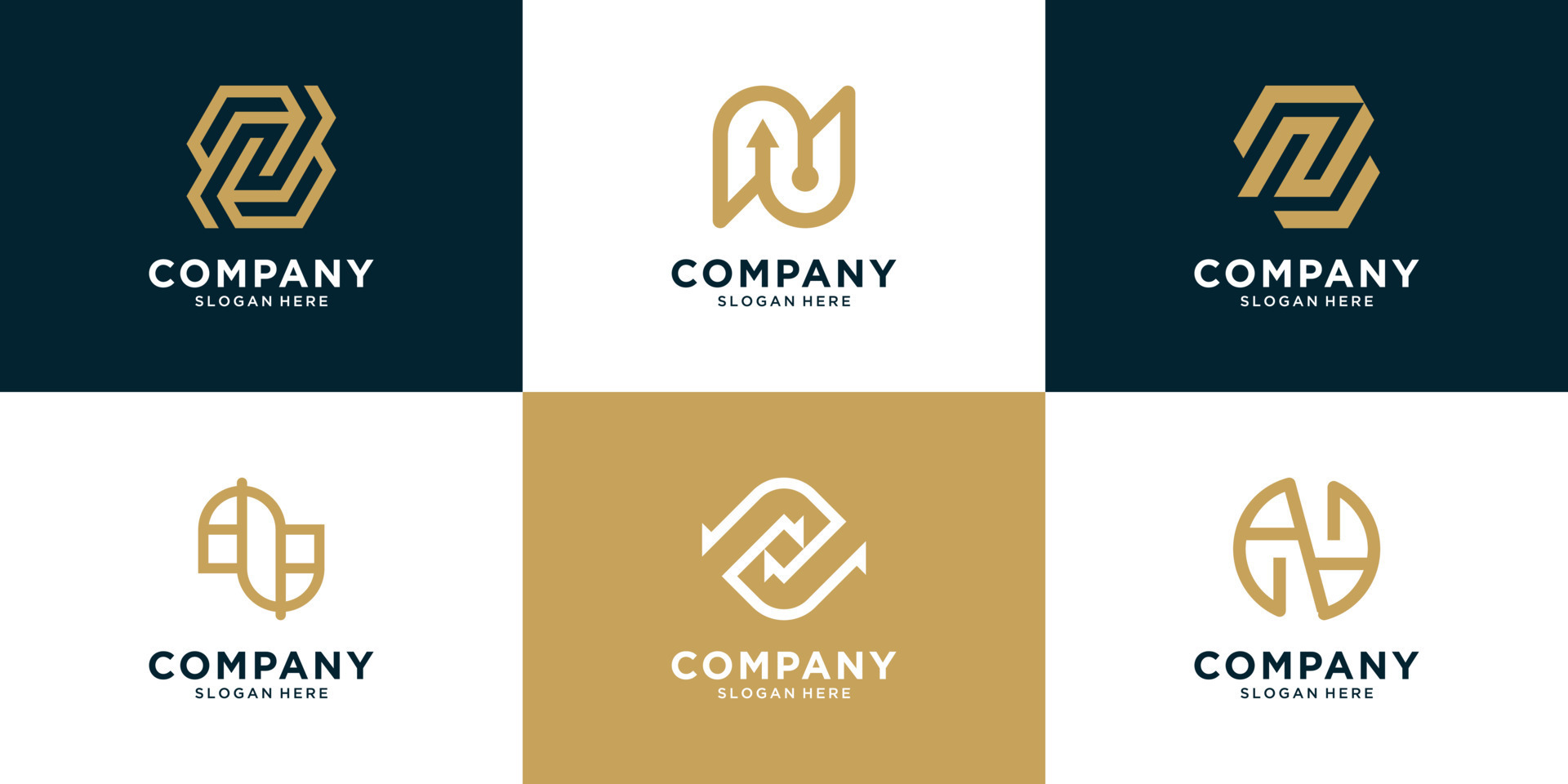 Creative initial letter N logo design. monogram logo for business, company, fashion. 17603384 ...