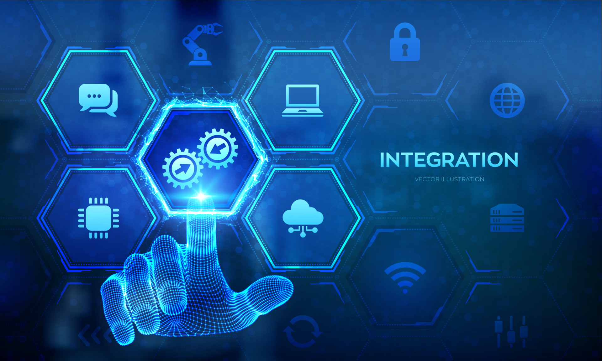 Integration data system. System Integration technology concept ... Integration data system. System Integration technology concept ...