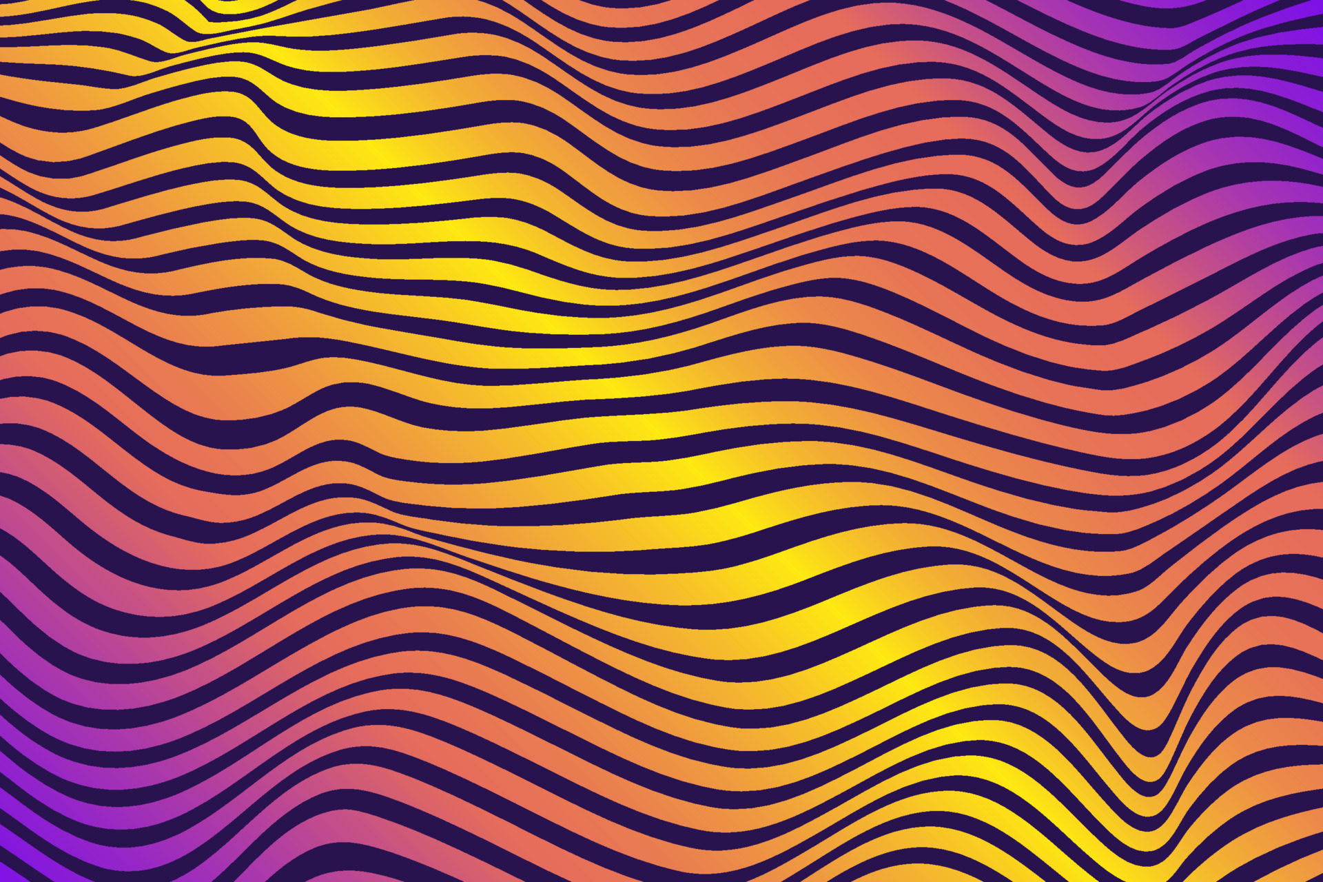 Abstract Spectrum Gradient Op Art Wavy Lines Pattern Vector Background
