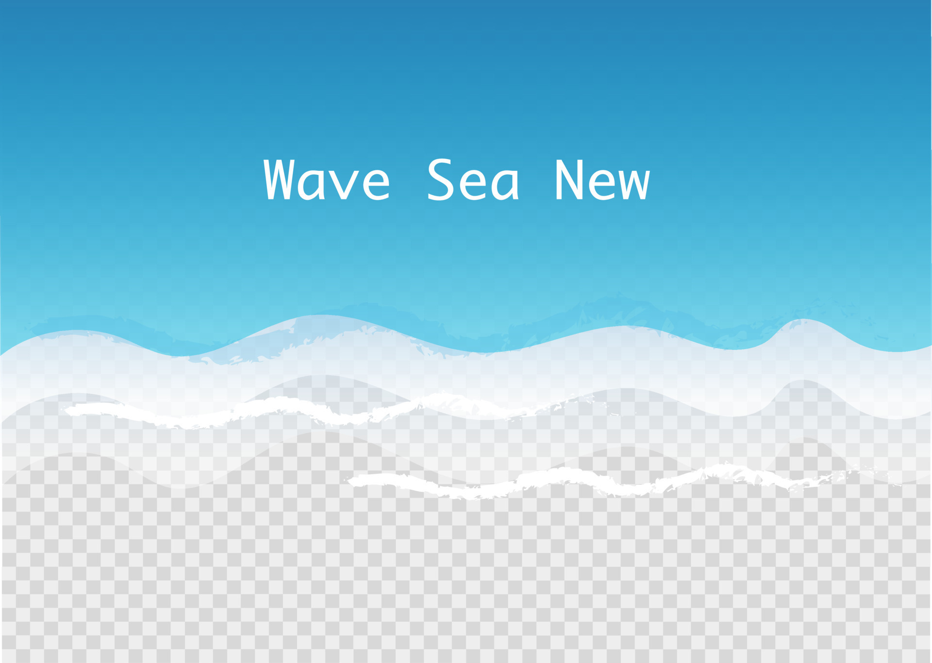 Beautiful sea waves in vector format. 17606376 Vector Art at Vecteezy