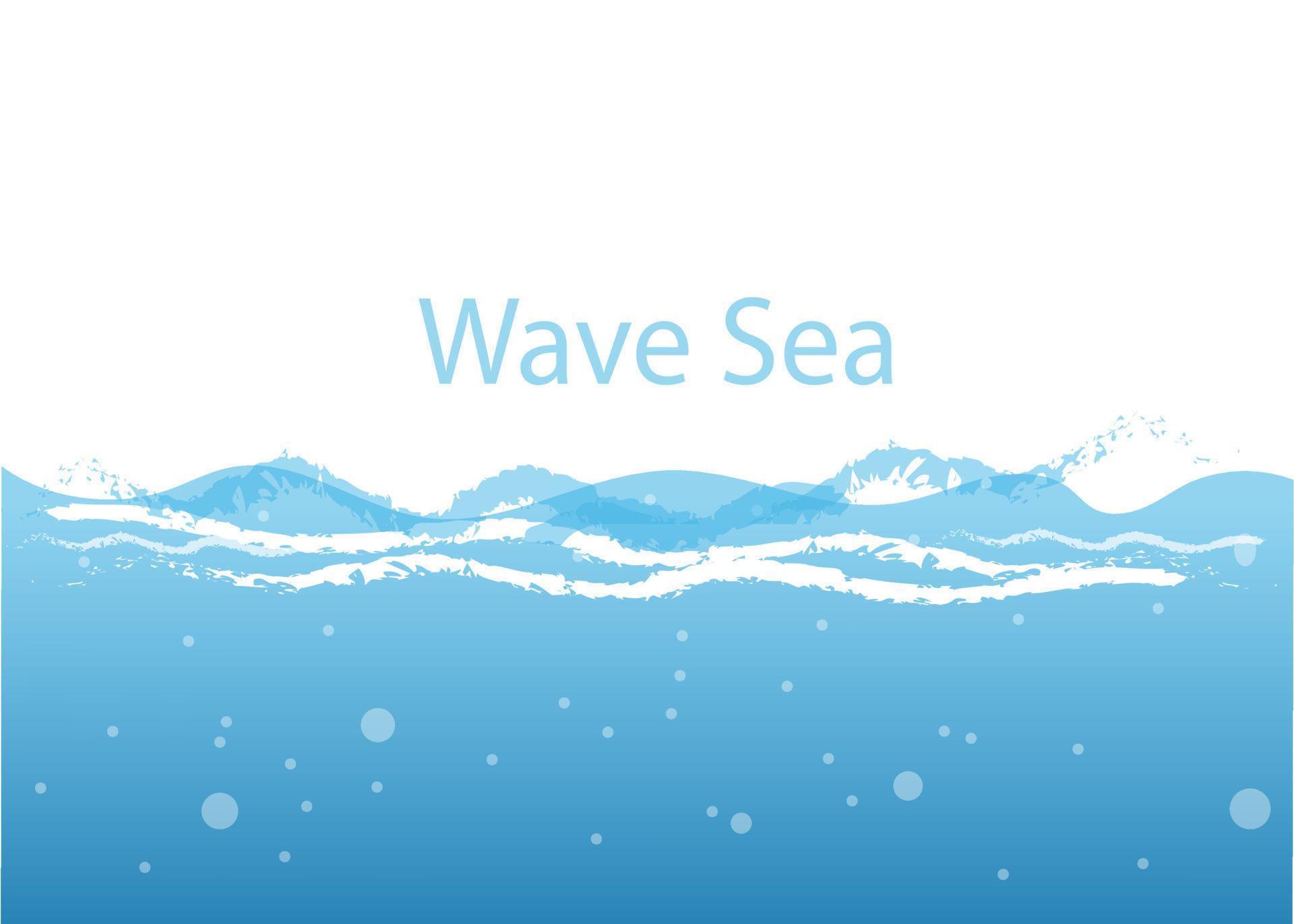Beautiful sea waves in vector format. 17606377 Vector Art at Vecteezy