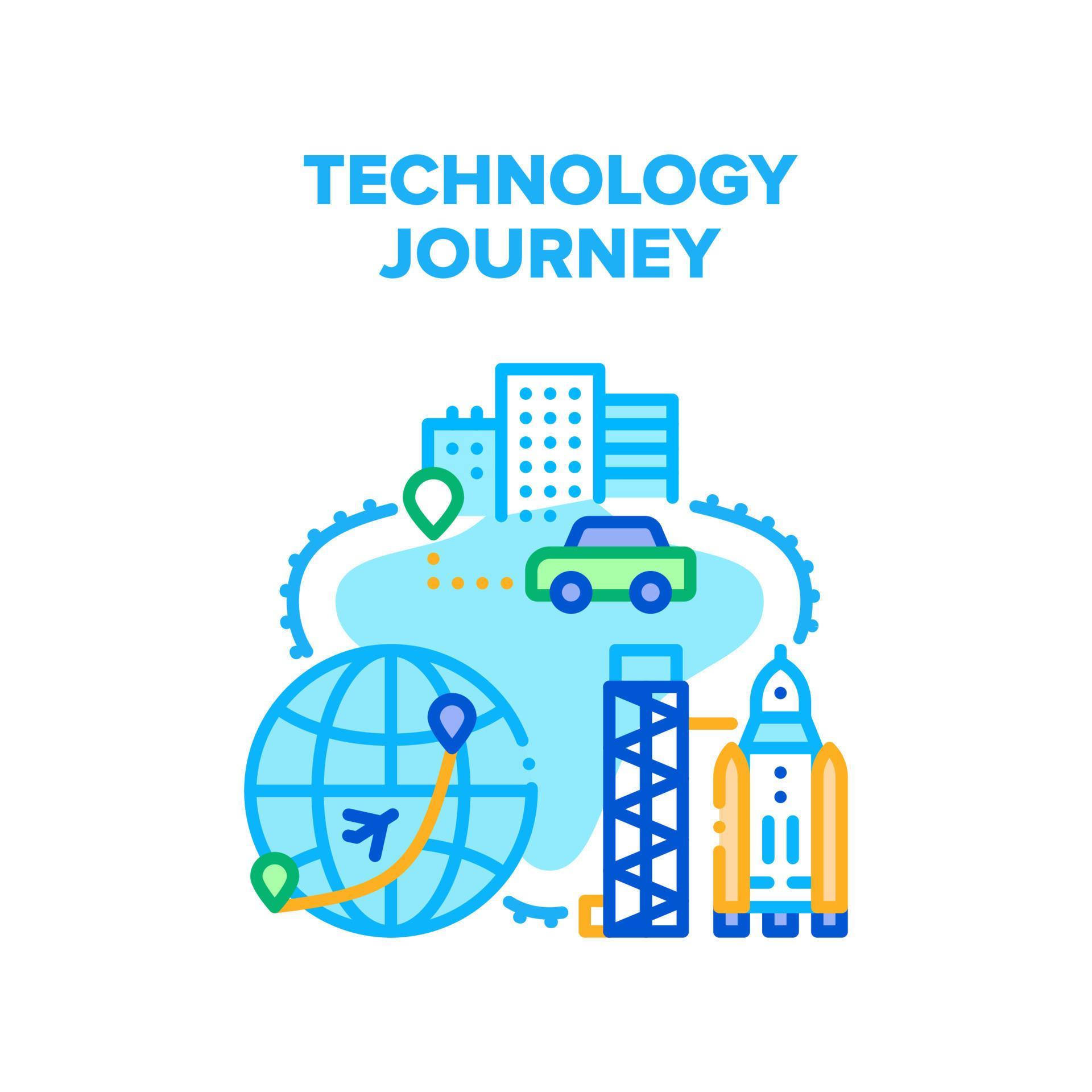 Technology Journey Vector Concept Illustration 17606973 Vector Art at Vecteezy