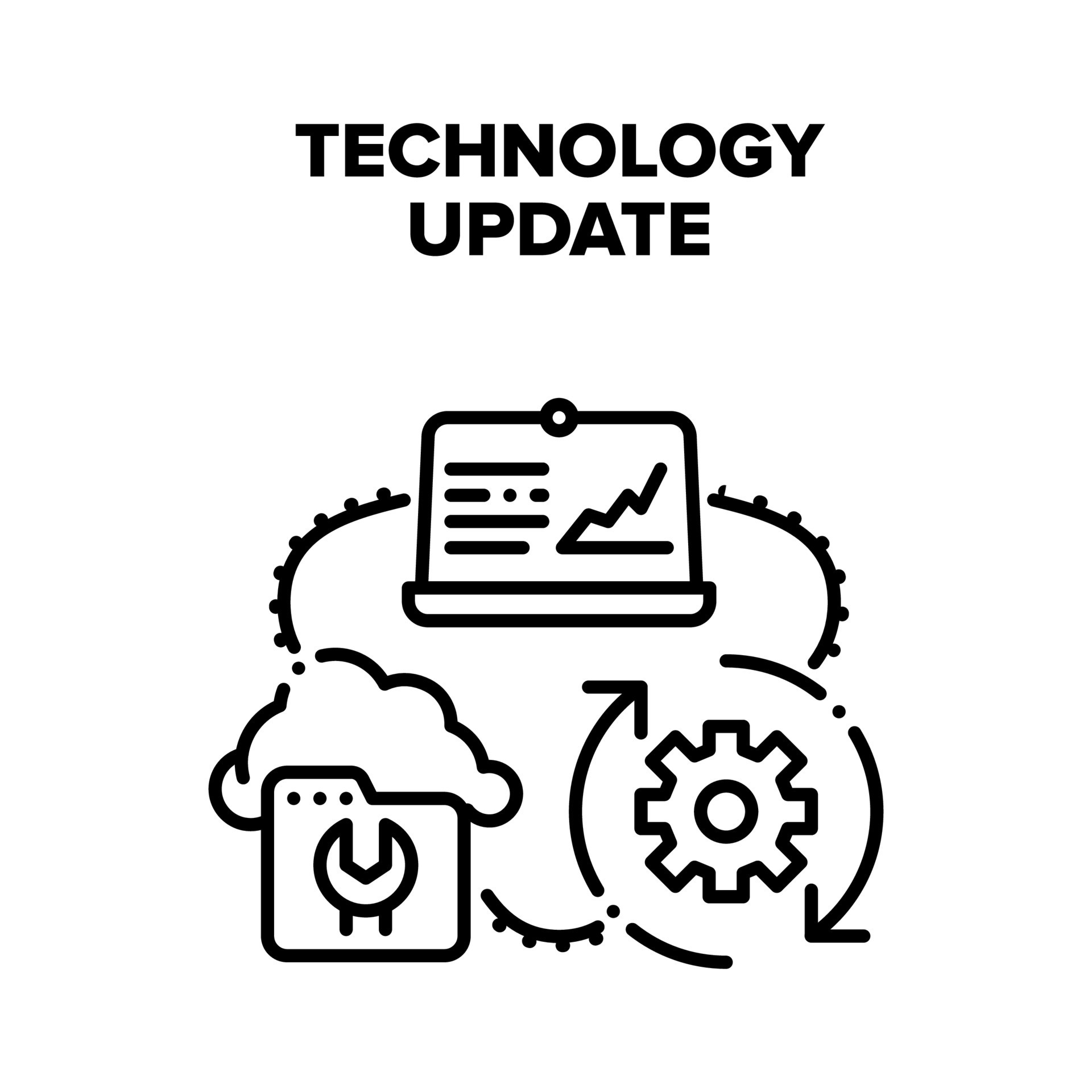 Technology System Update Vector Concept 17607425 Vector Art at Vecteezy
