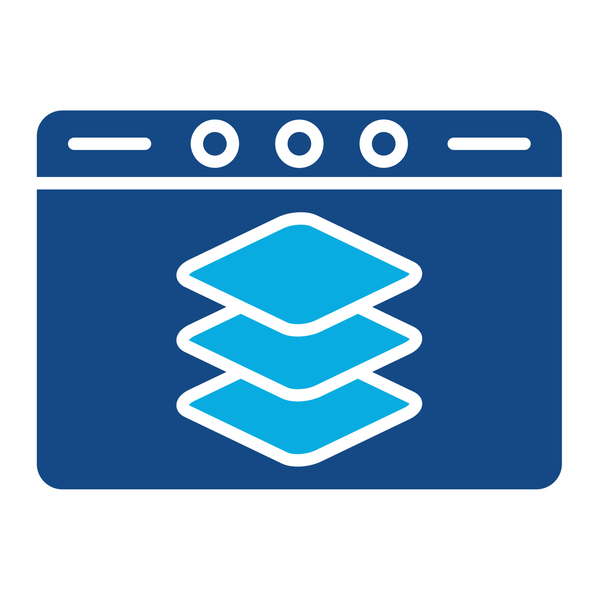 icono de dos colores de glifo de desarrollador de pila completa ...