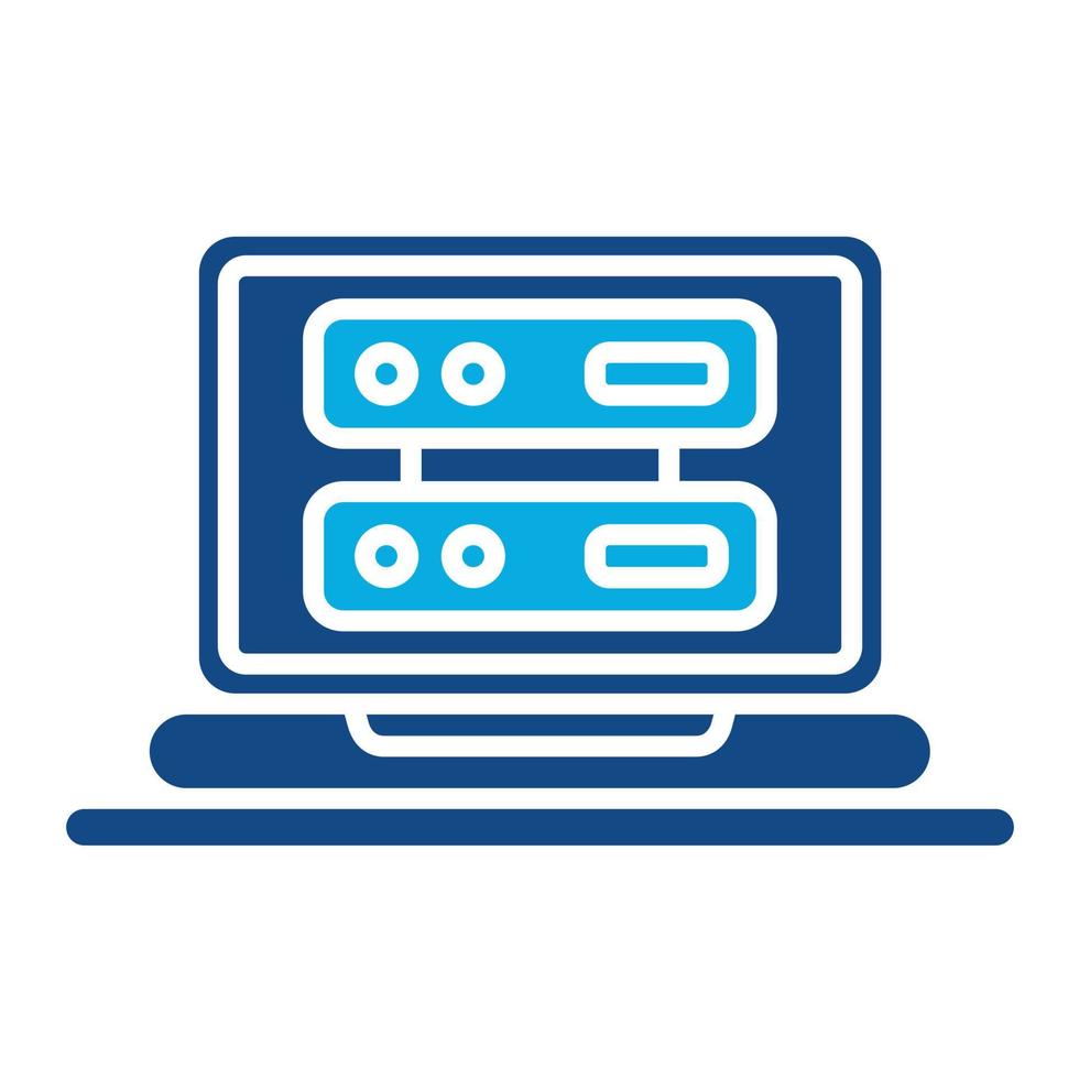 Shared Web Hosting Glyph Two Color Icon 17612118 Vector Art at Vecteezy