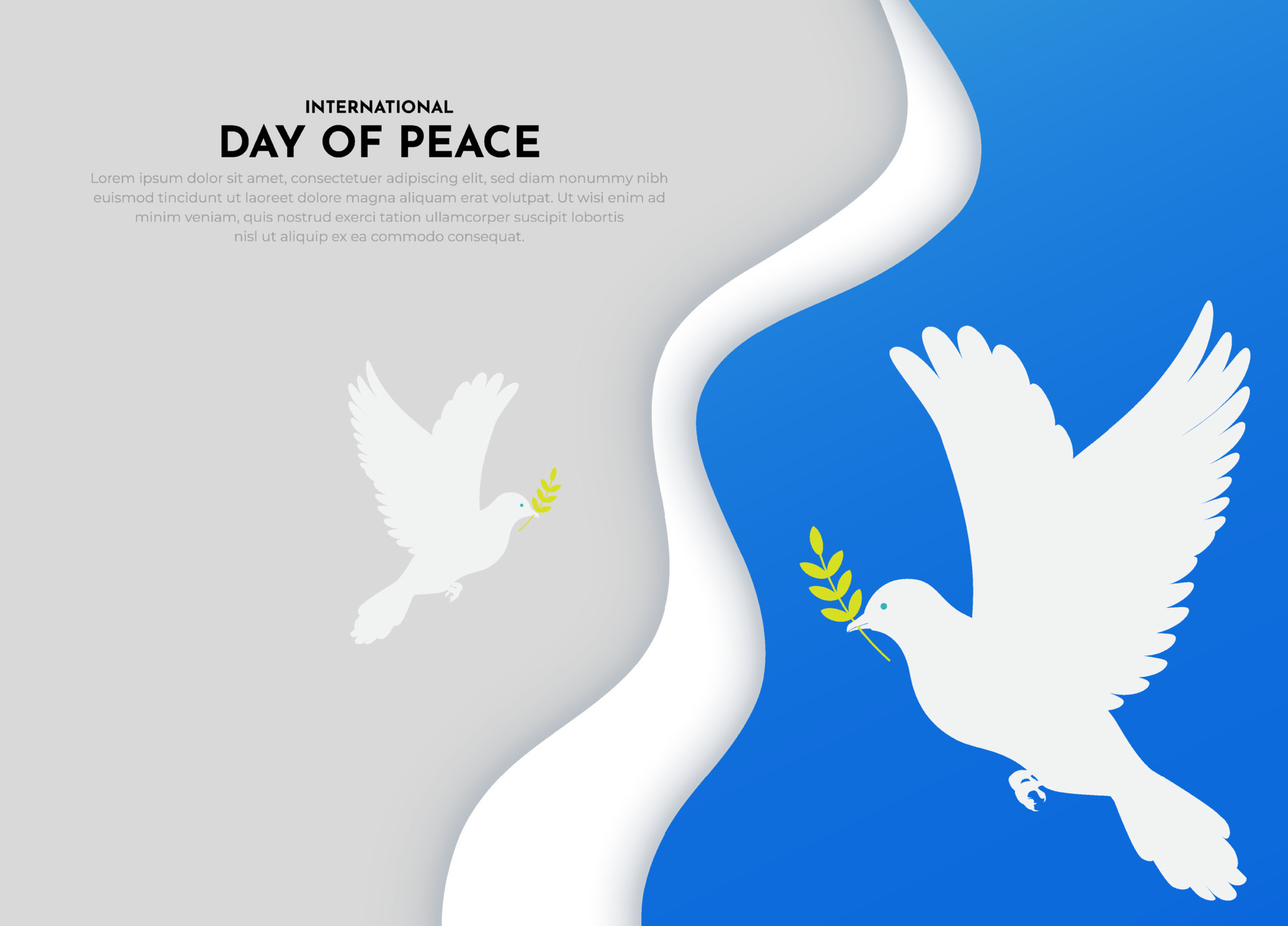 Simple And Clean Peace Day Design Vector International Day Of Peace simple-and-clean-peace-day-design-vector-international-day-of-peace
