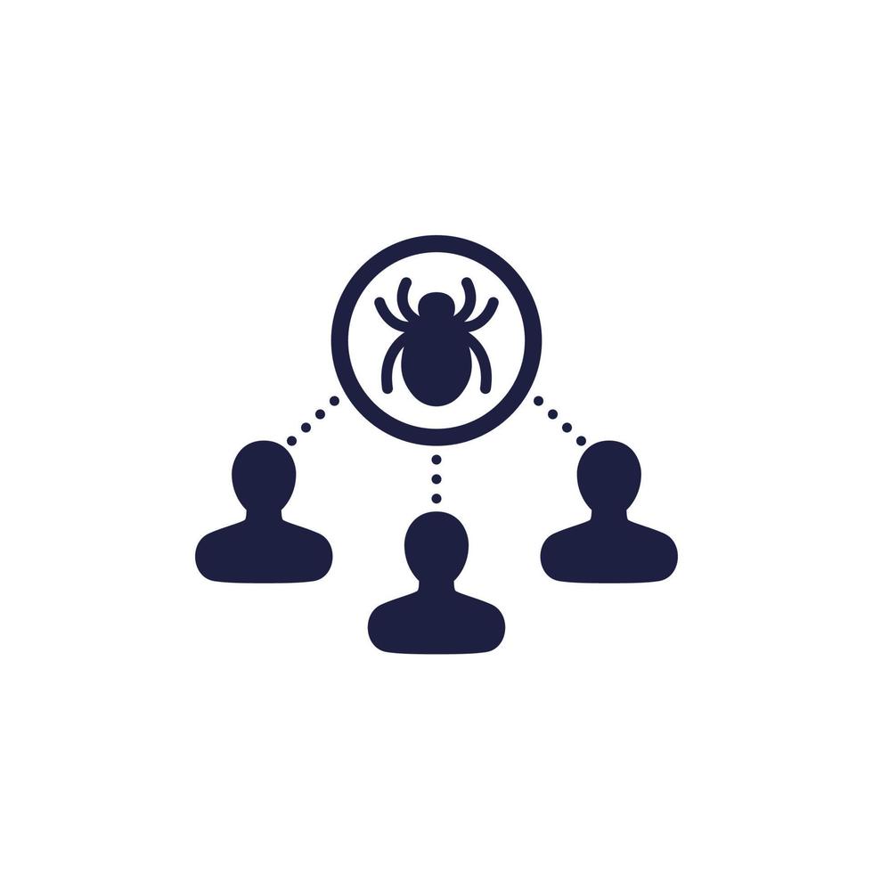 Debugging Testing Icon With A Bug And Users 17613317 Vector Art At