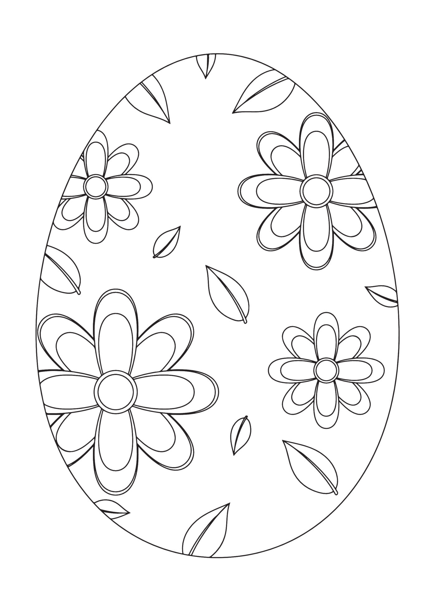 Easter Flower Coloring Pages