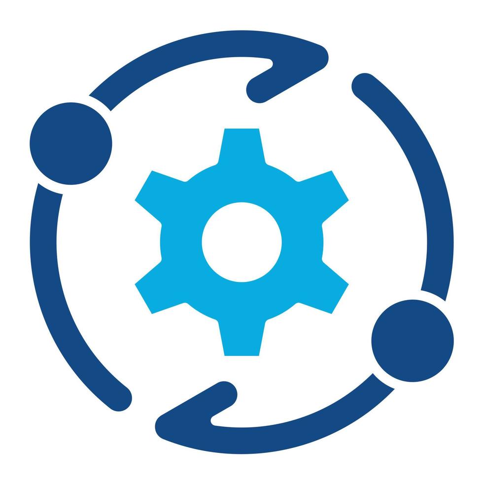 Process Glyph Two Color Icon 17618557 Vector Art at Vecteezy