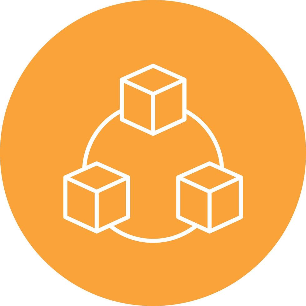 Pre Built Module Line Circle Background Icon 17619440 Vector Art at ...