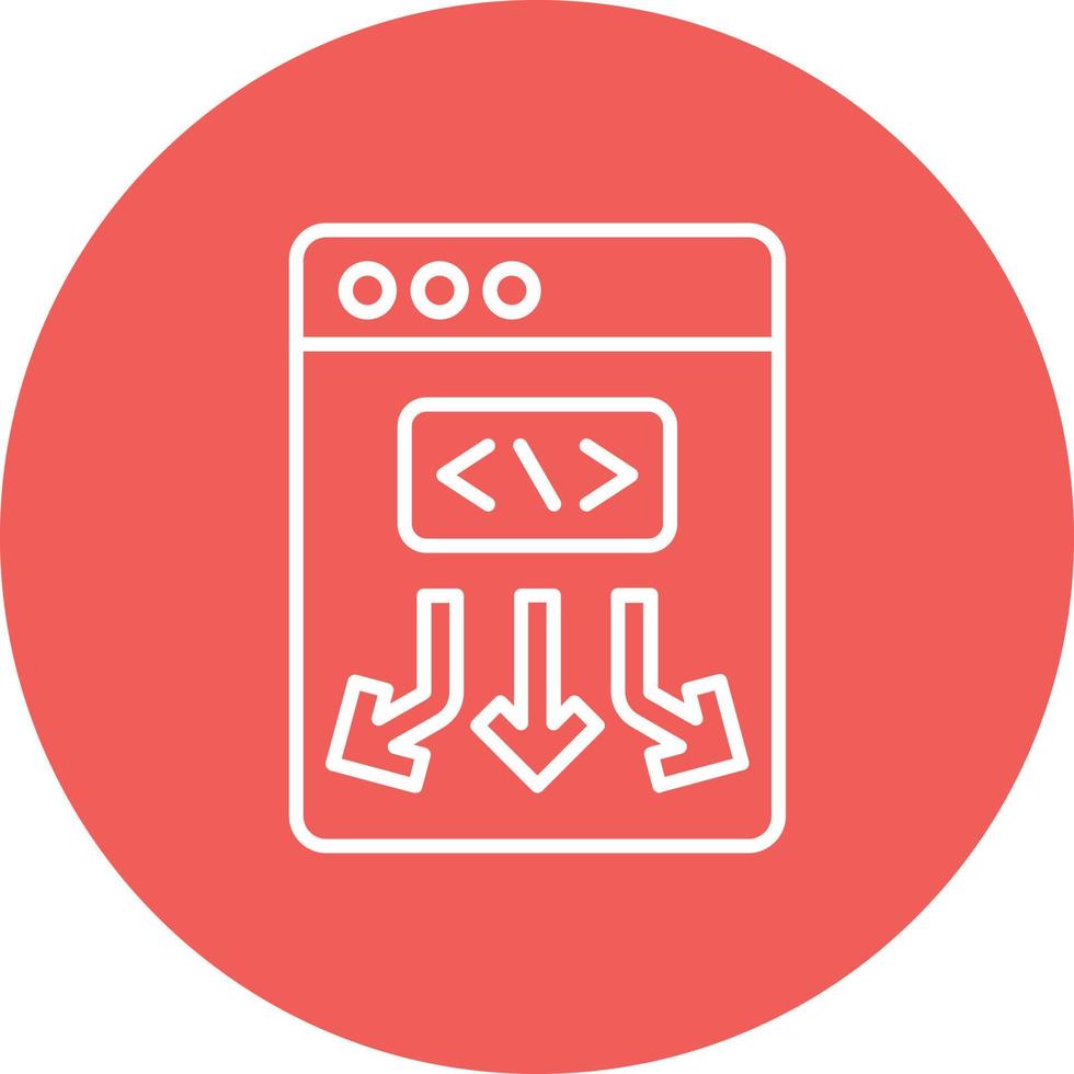 Low Code Line Circle Background Icon 17619524 Vector Art at Vecteezy